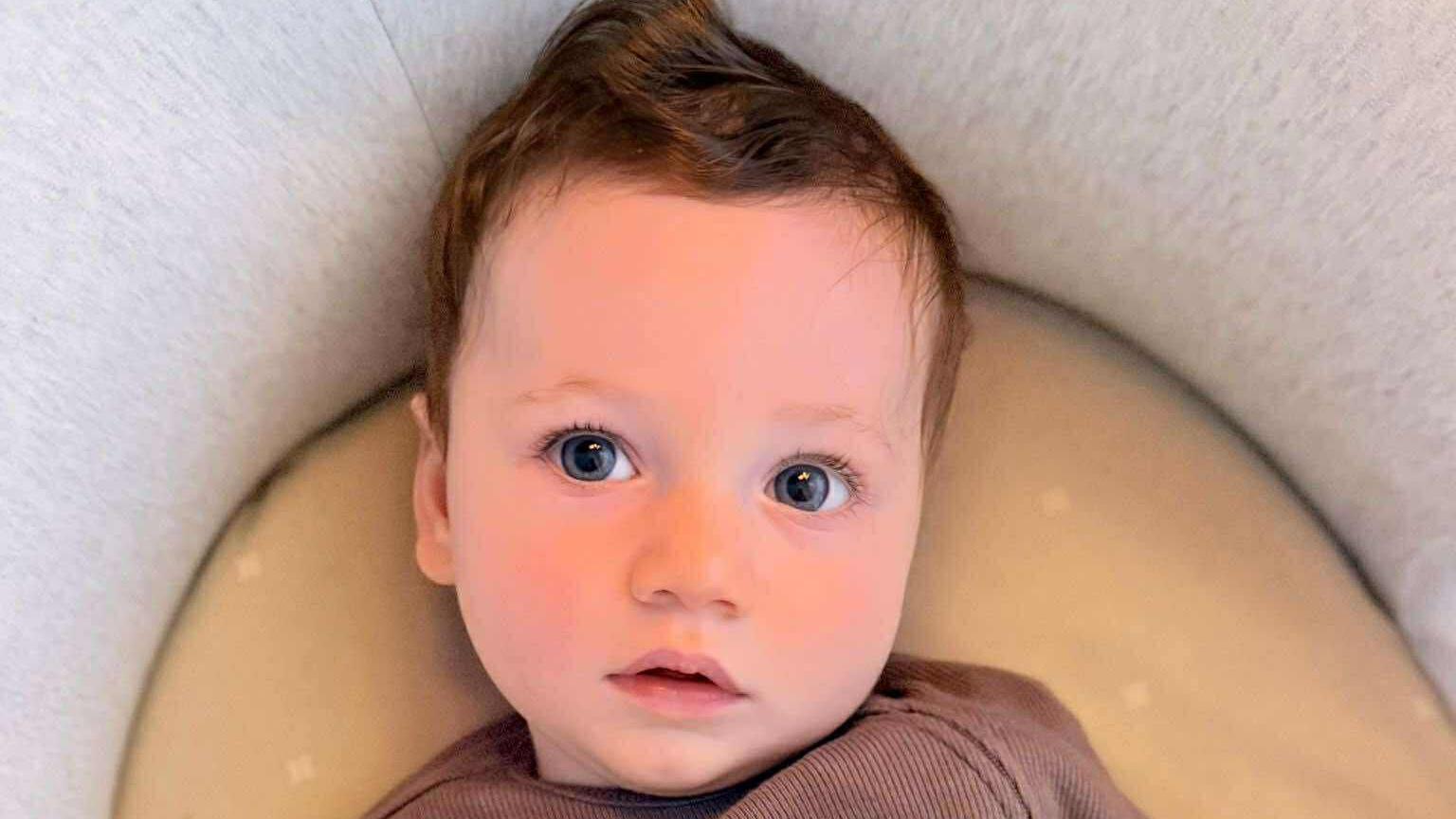 ''Our little boy Rupert was reason Everton stadium lit up' - BBC News