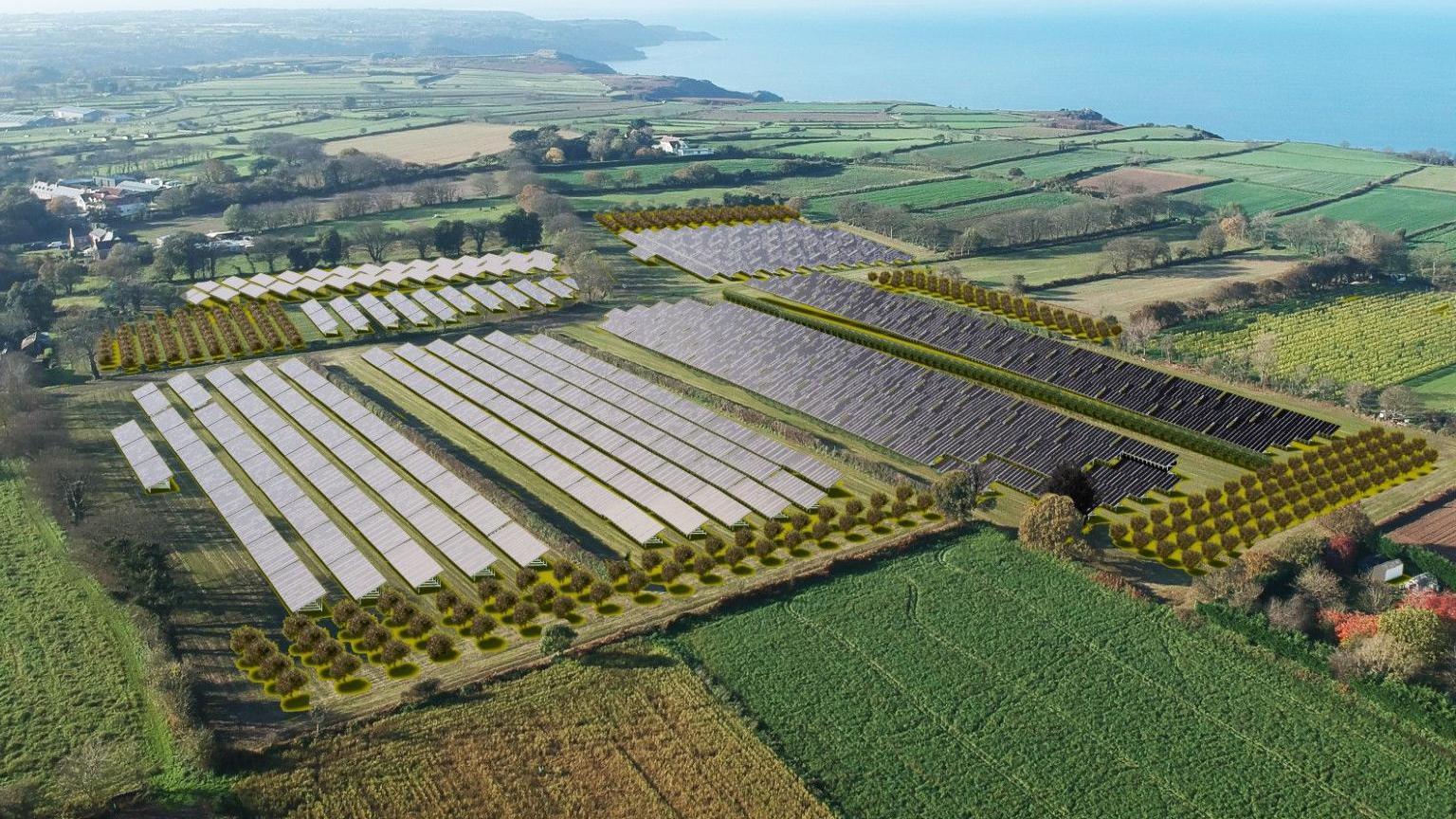 St Mary solar farm plans paused by Jersey Electricity - BBC News