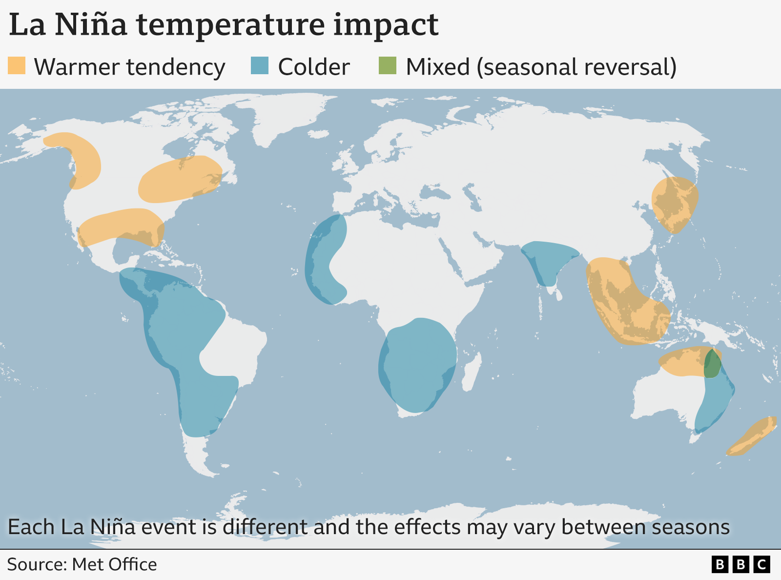 What are El Niño and La Niña, and how do they change the weather? - BBC ...
