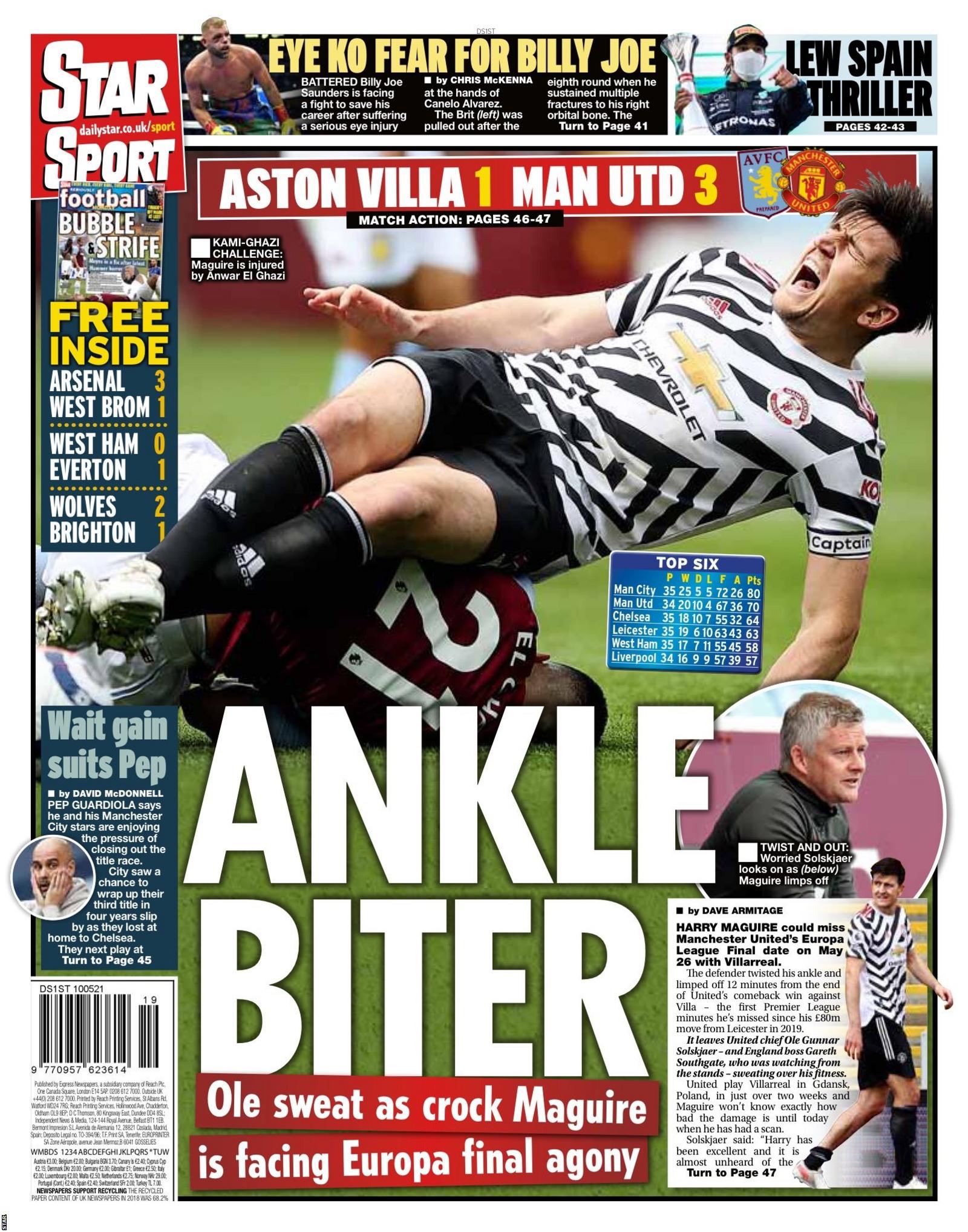 Monday's back pages - BBC Sport