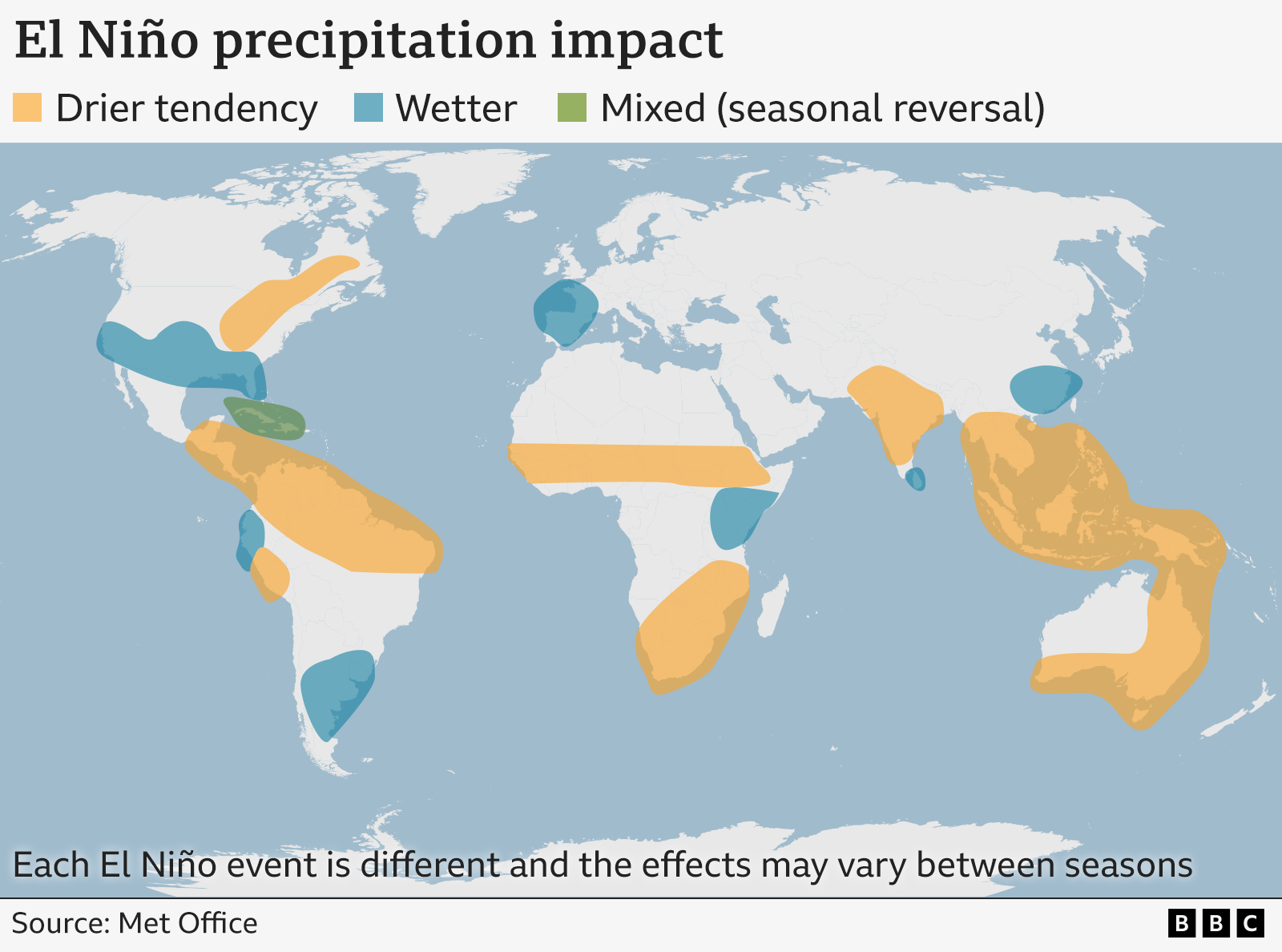 What are El Niño and La Niña, and how do they change the weather? - BBC ...