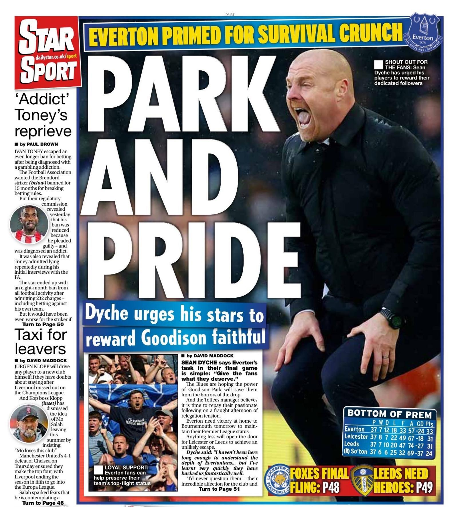 Saturday's back pages - BBC Sport