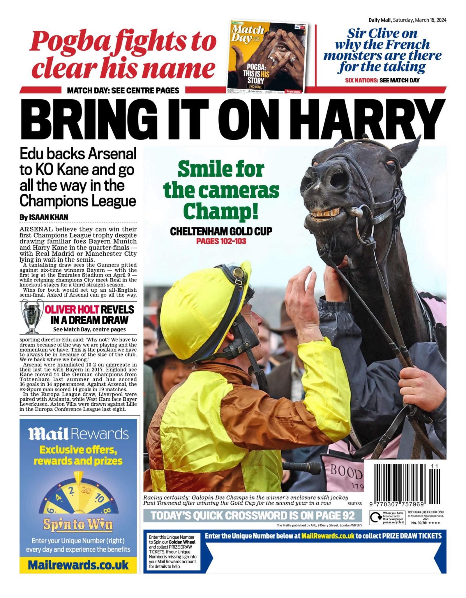 Saturday's back pages - BBC Sport