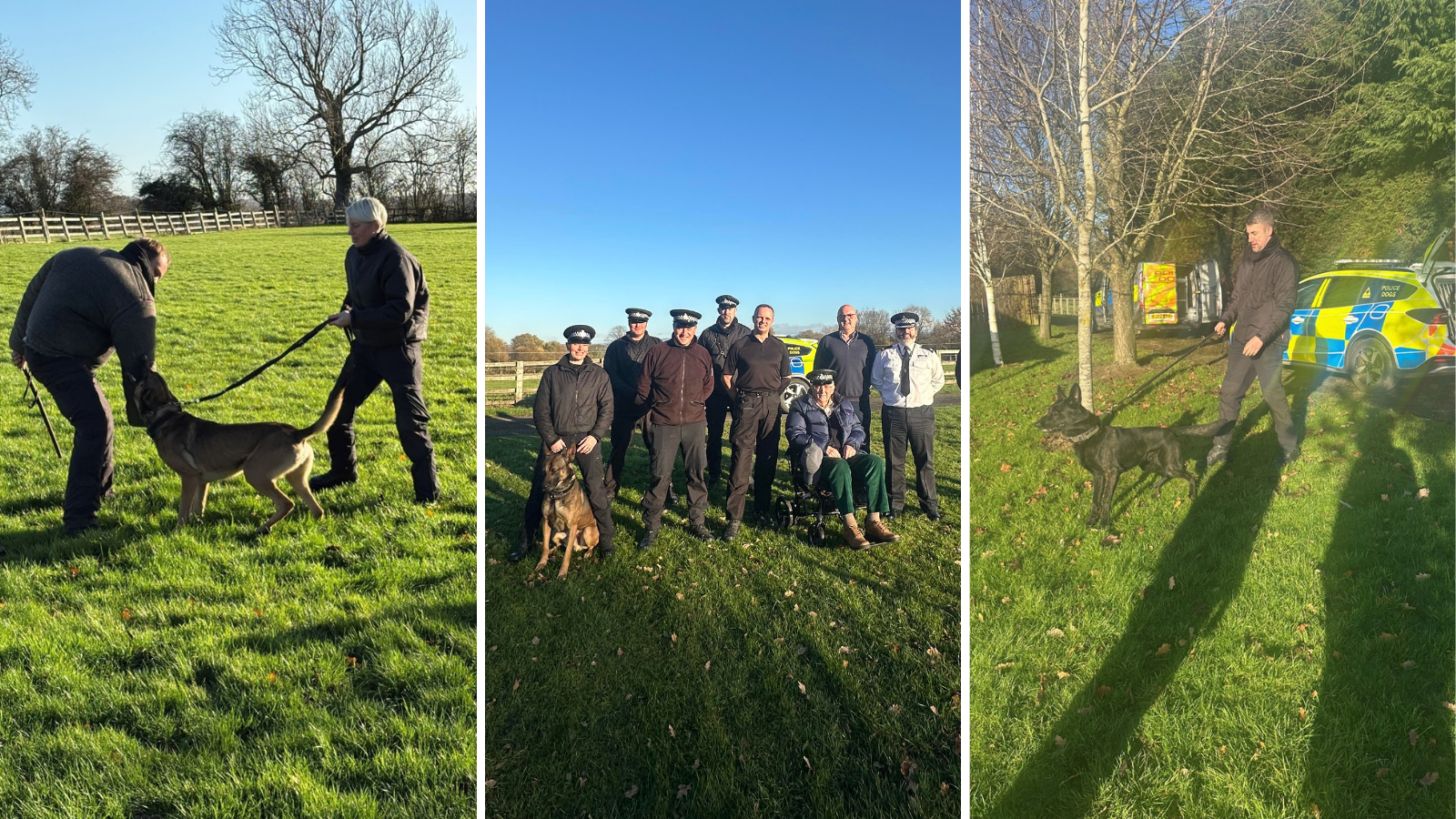 Former North Yorkshire Police officer visits dog unit he set up in ...