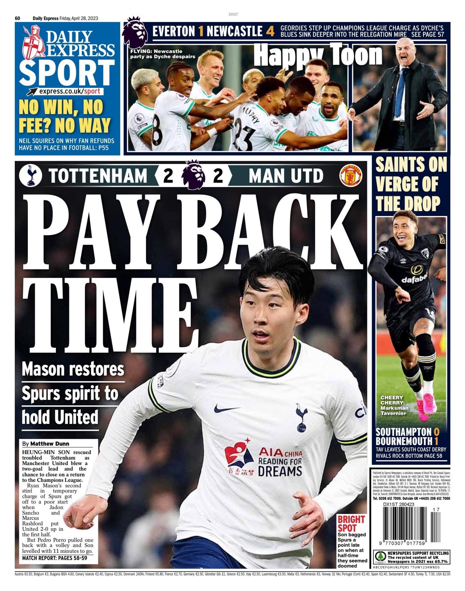 Friday's back pages - BBC Sport