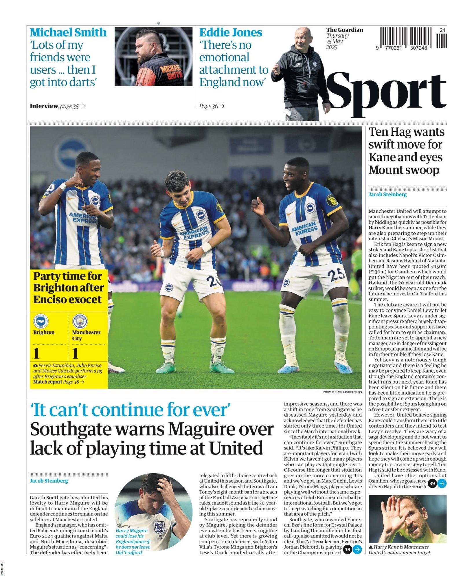 Thursday's back pages - BBC Sport
