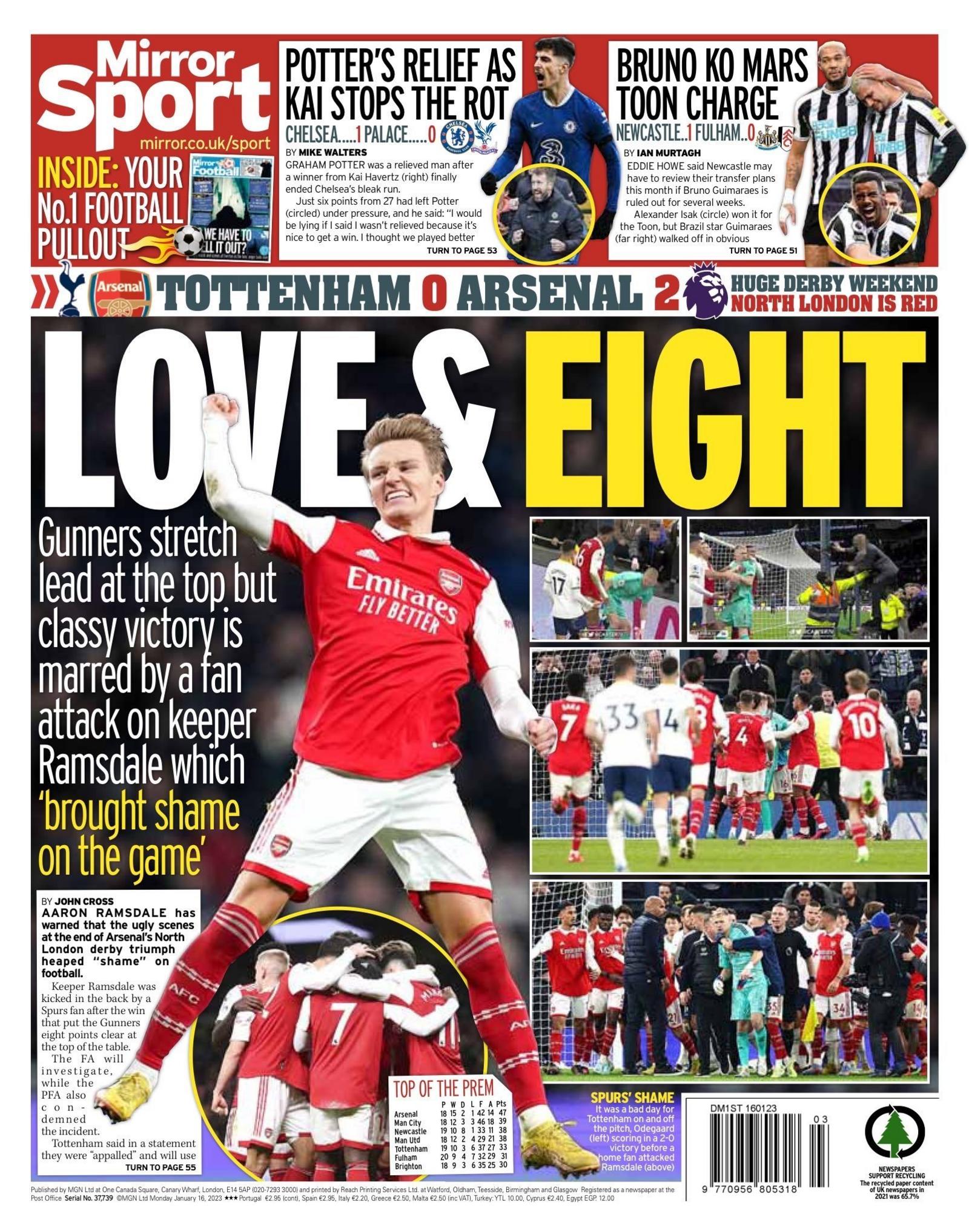 Monday's back pages - BBC Sport