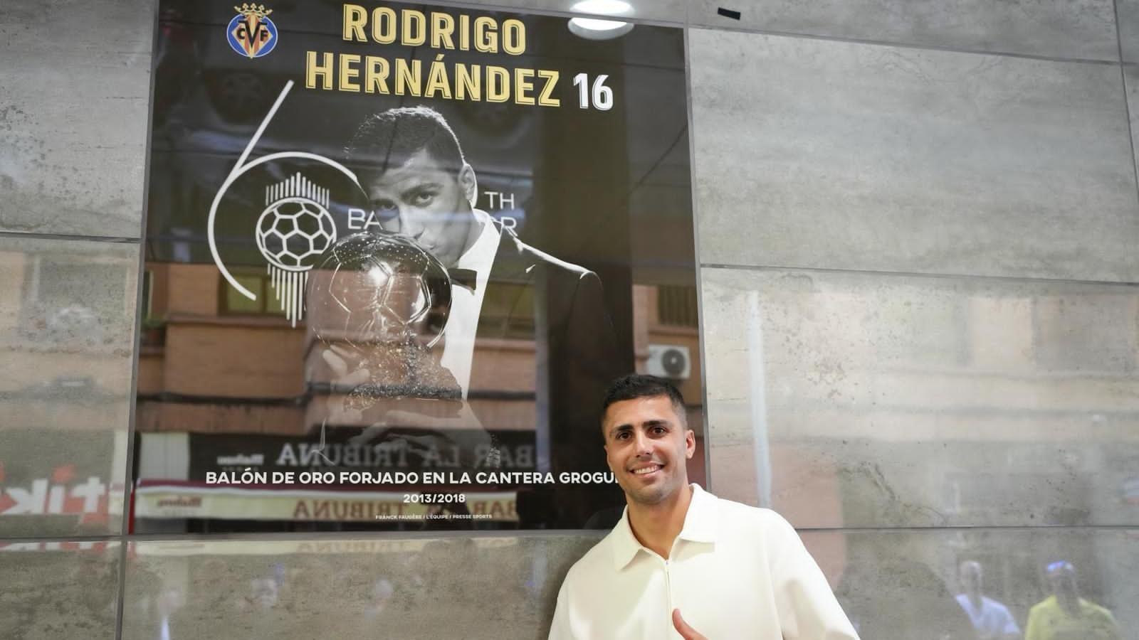 Man City news: Rodri inducted into Villarreal hall of fame - BBC Sport