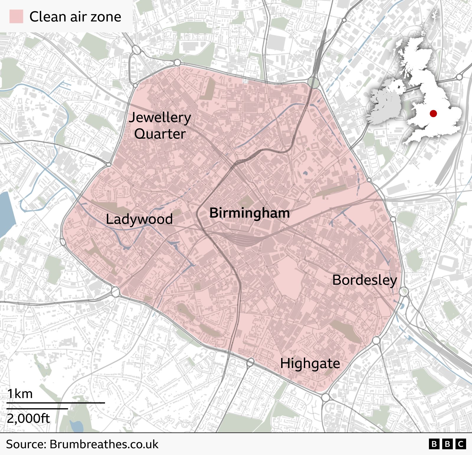 Birmingham City Council pays itself for Clean Air Zone breaches - BBC News