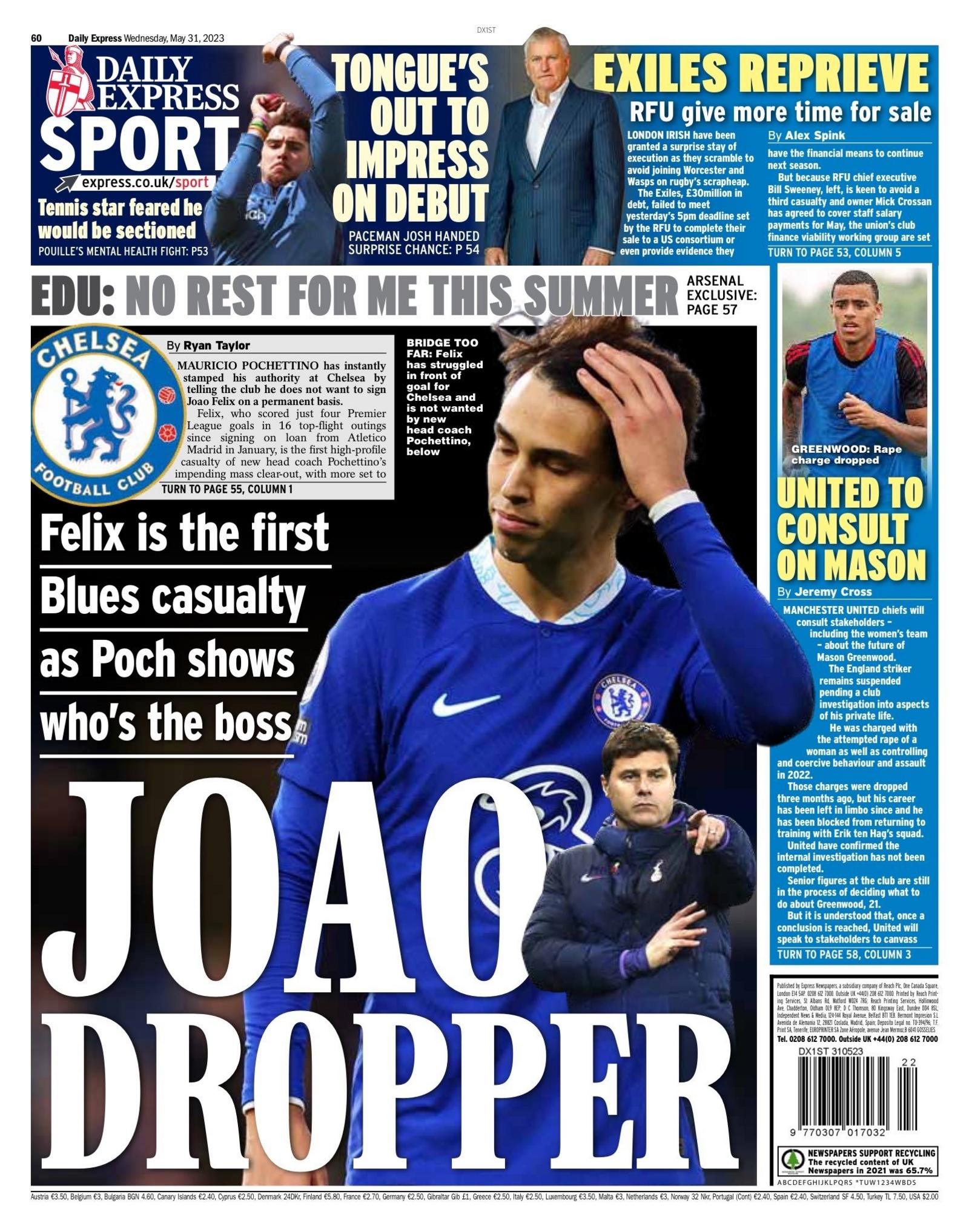 Wednesday's back pages - BBC Sport