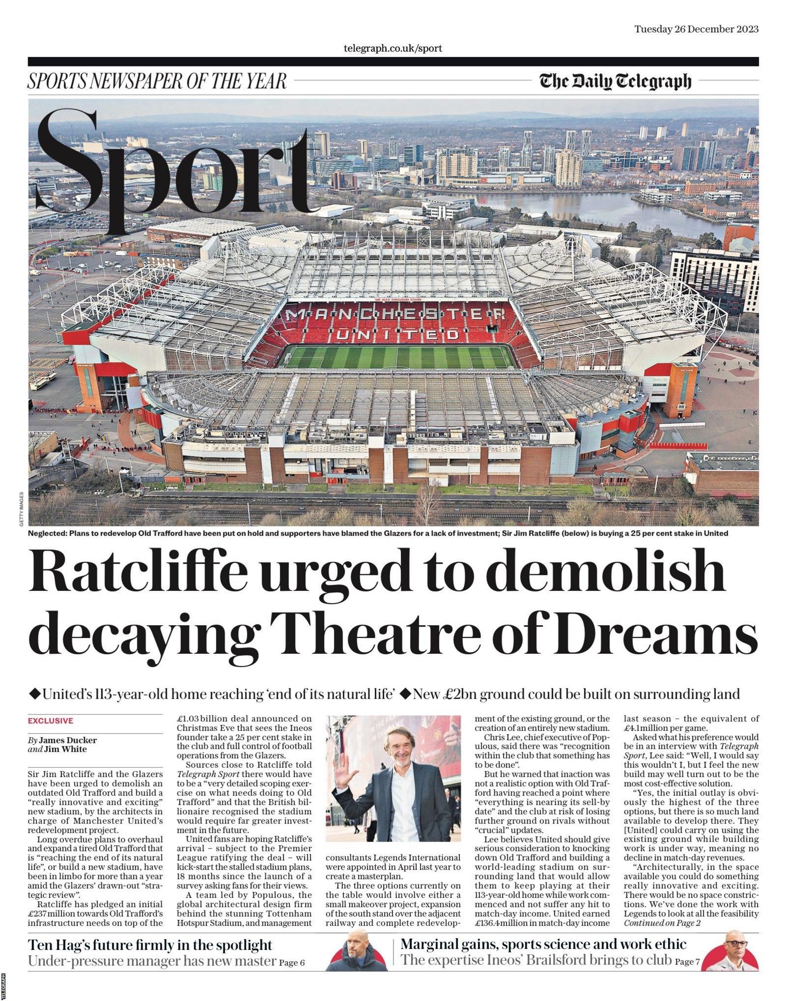 Tuesday's newspapers - BBC Sport