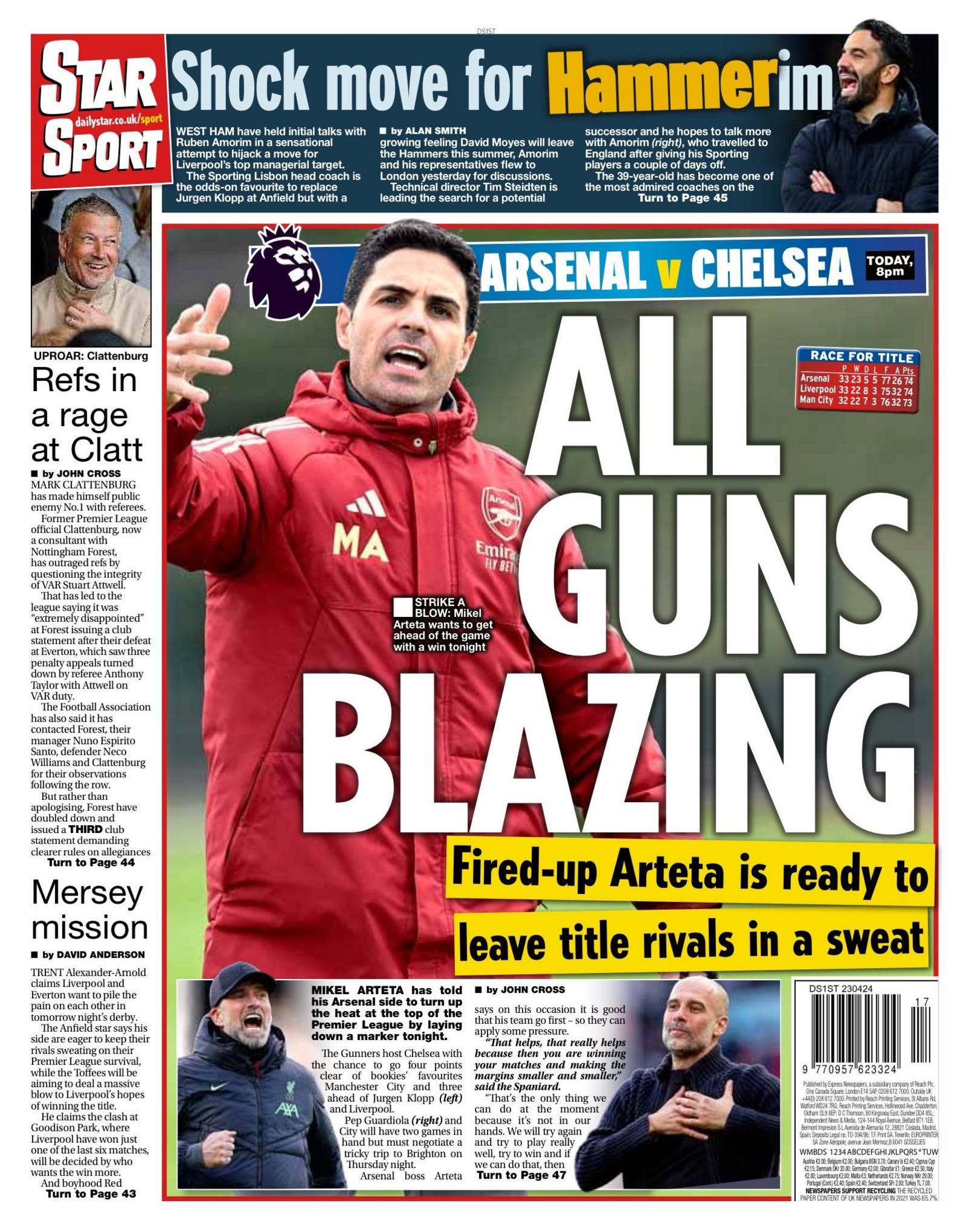 Tuesday's back pages - BBC Sport