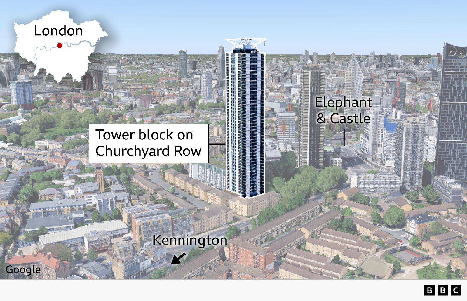 Family who died in London high-rise flat block fall named - BBC News