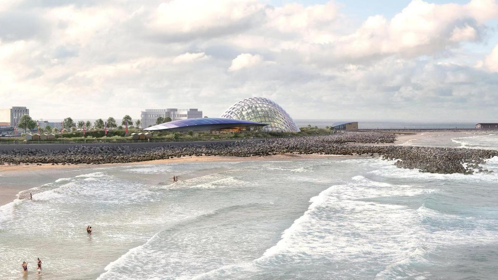 Eden Project Morecambe to install £4.5m centrepiece tree - BBC News