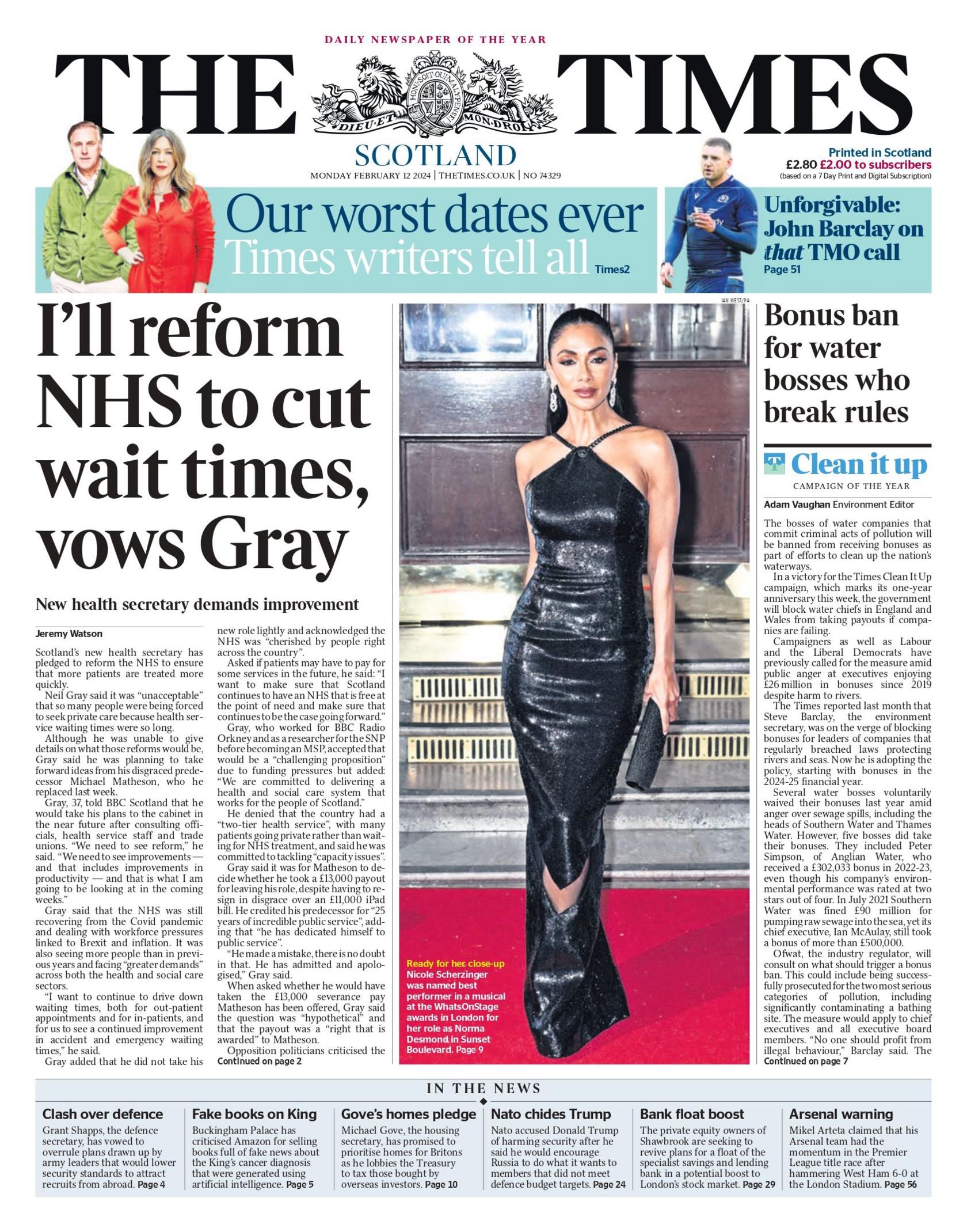 Scotland's papers: Pressure on Matheson and Trump attack on Nato - BBC News