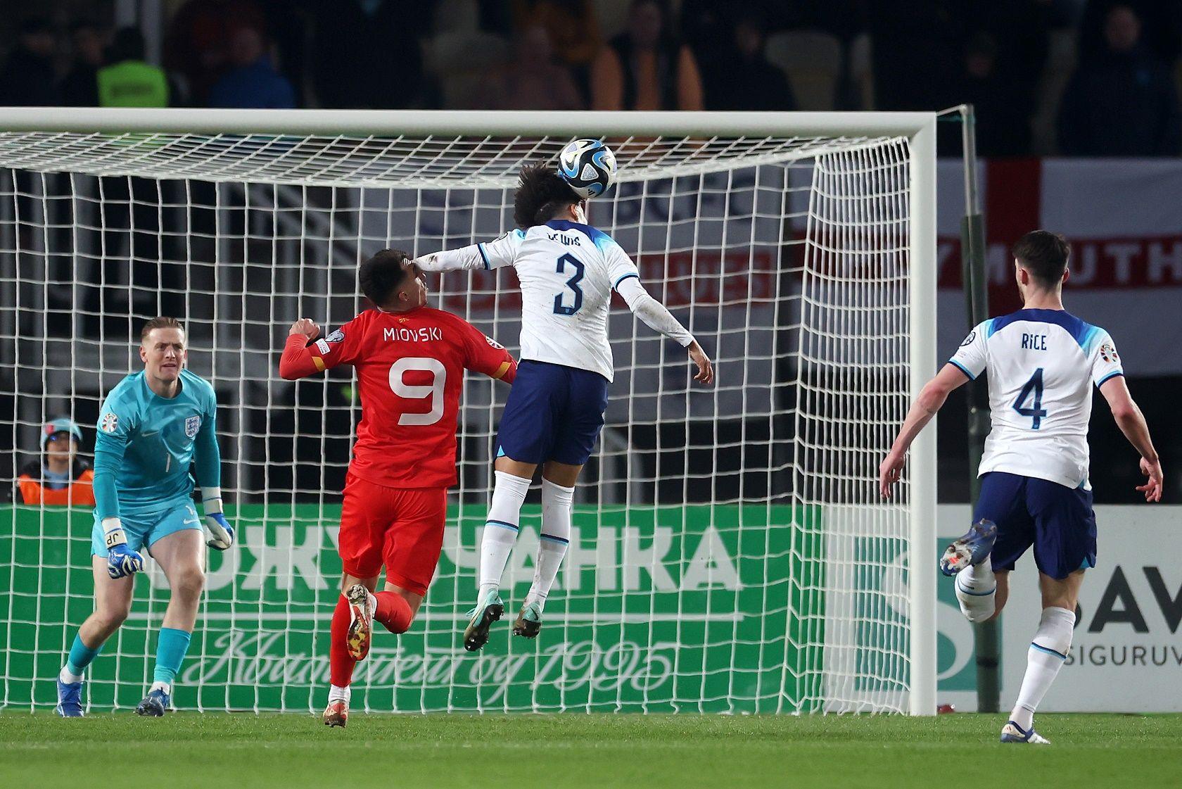 Miovski plays part in goal as North Macedonia draw with England - BBC Sport