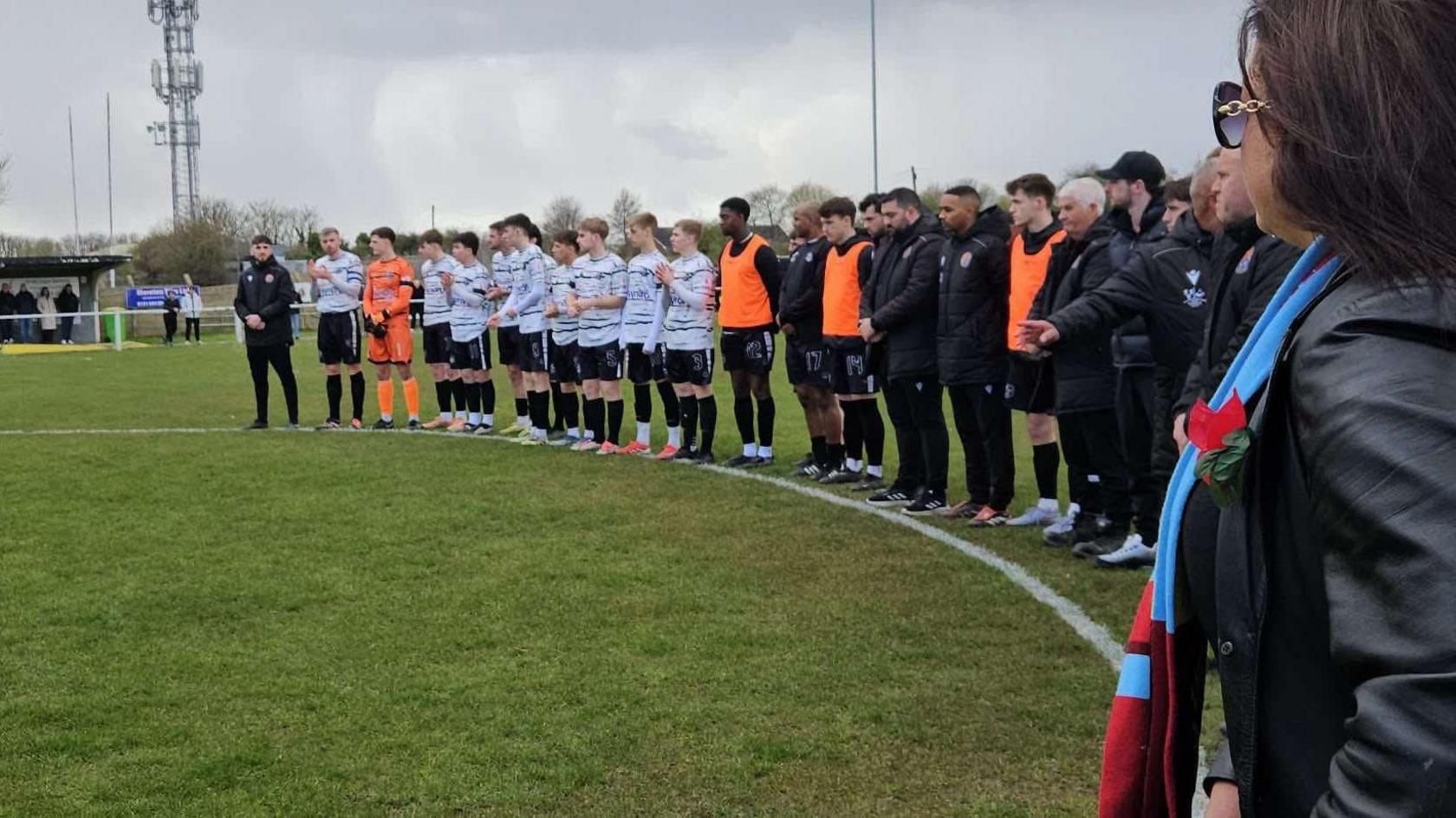 Minute's applause for WW2 hero and Ashville FC founder - BBC News