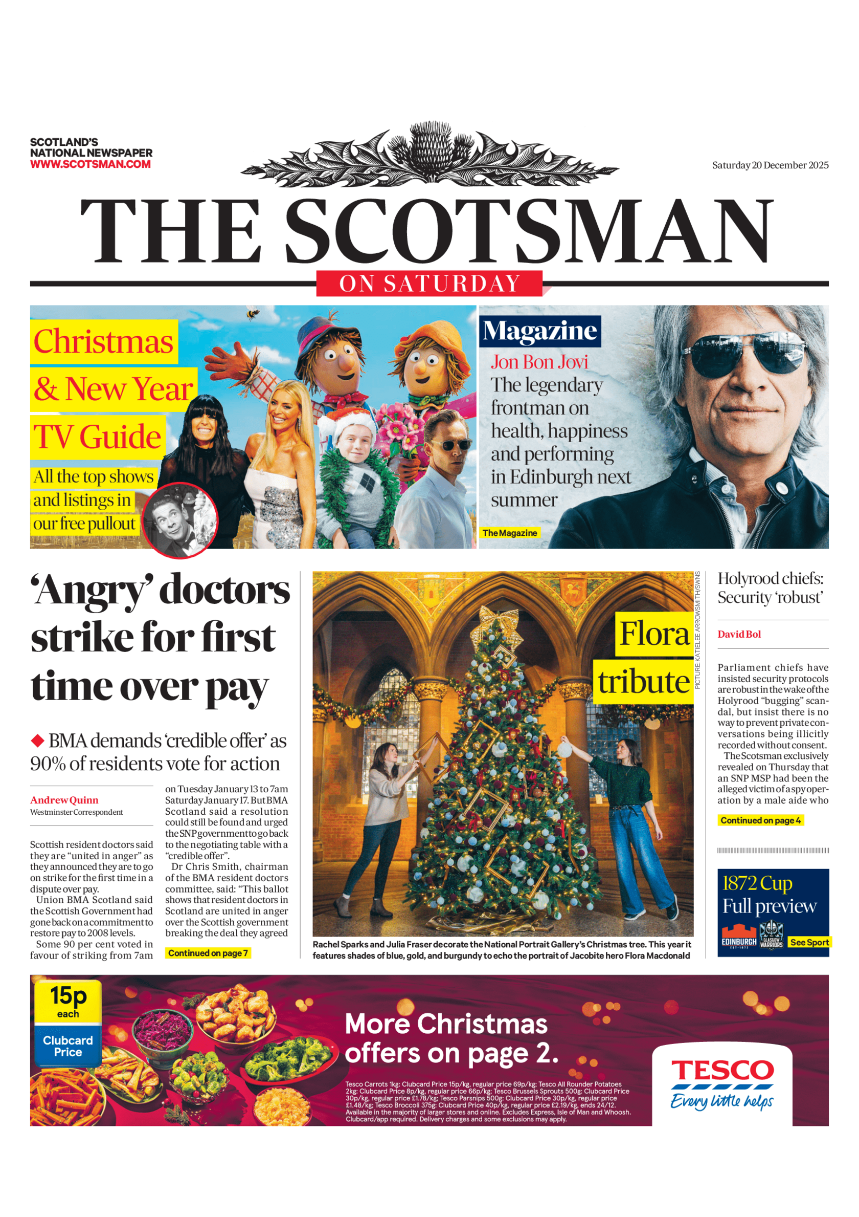 Scotland's papers: Doctors 'united in anger' and 'slow trains' warning ...
