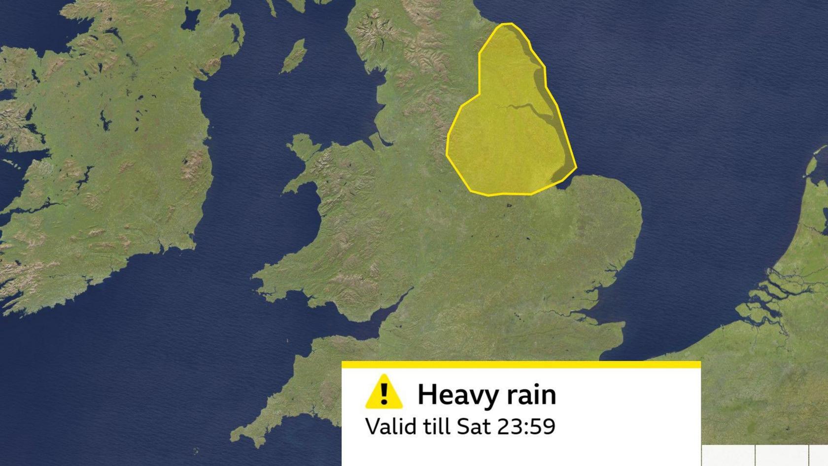 UK Weather: Weather warnings issued by Met Office for heavy rain over ...