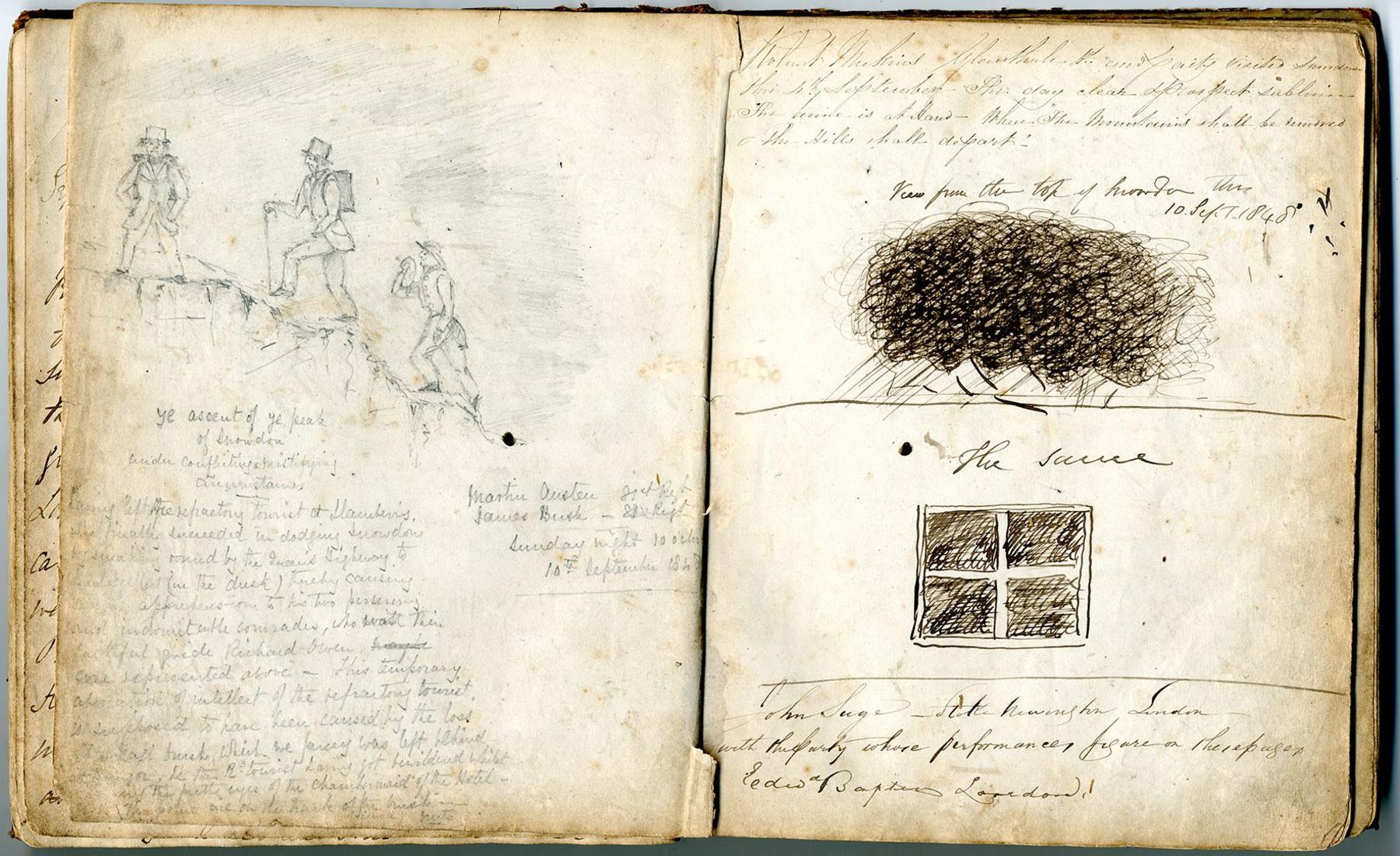 Torfeydd a niwl: Profiadau o'r Wyddfa sy'n pontio 200 mlynedd - BBC ...