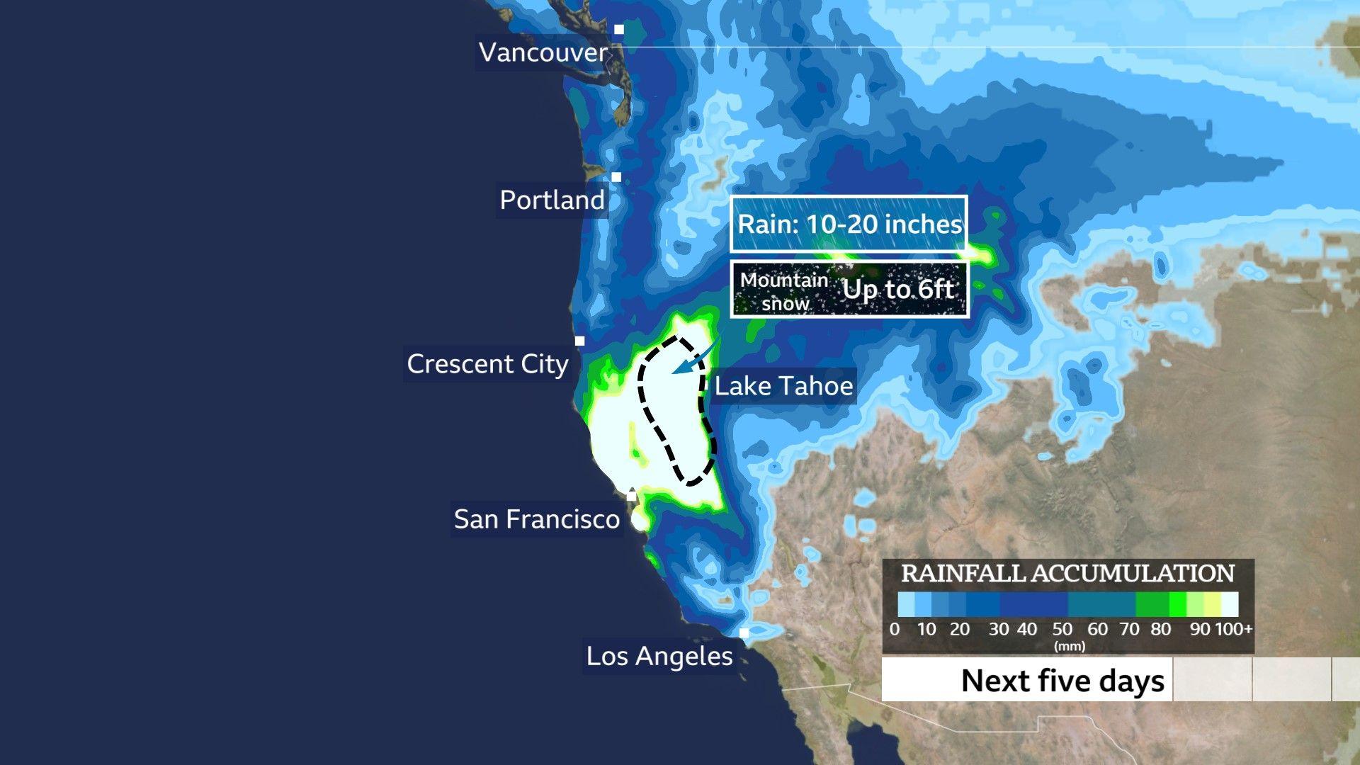 'Pineapple Express' to bring heavy rain and snow to northern California ...