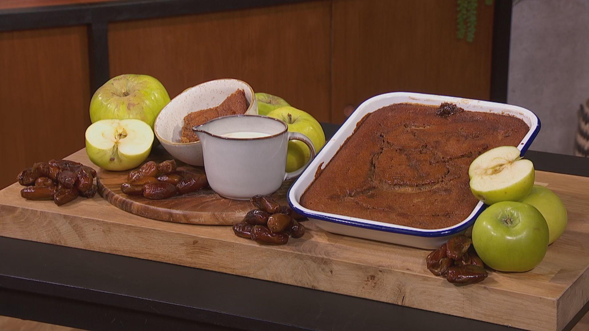 JIMI FAMUREWA'S STICKY TOFFEE APPLE PUDDING - BBC