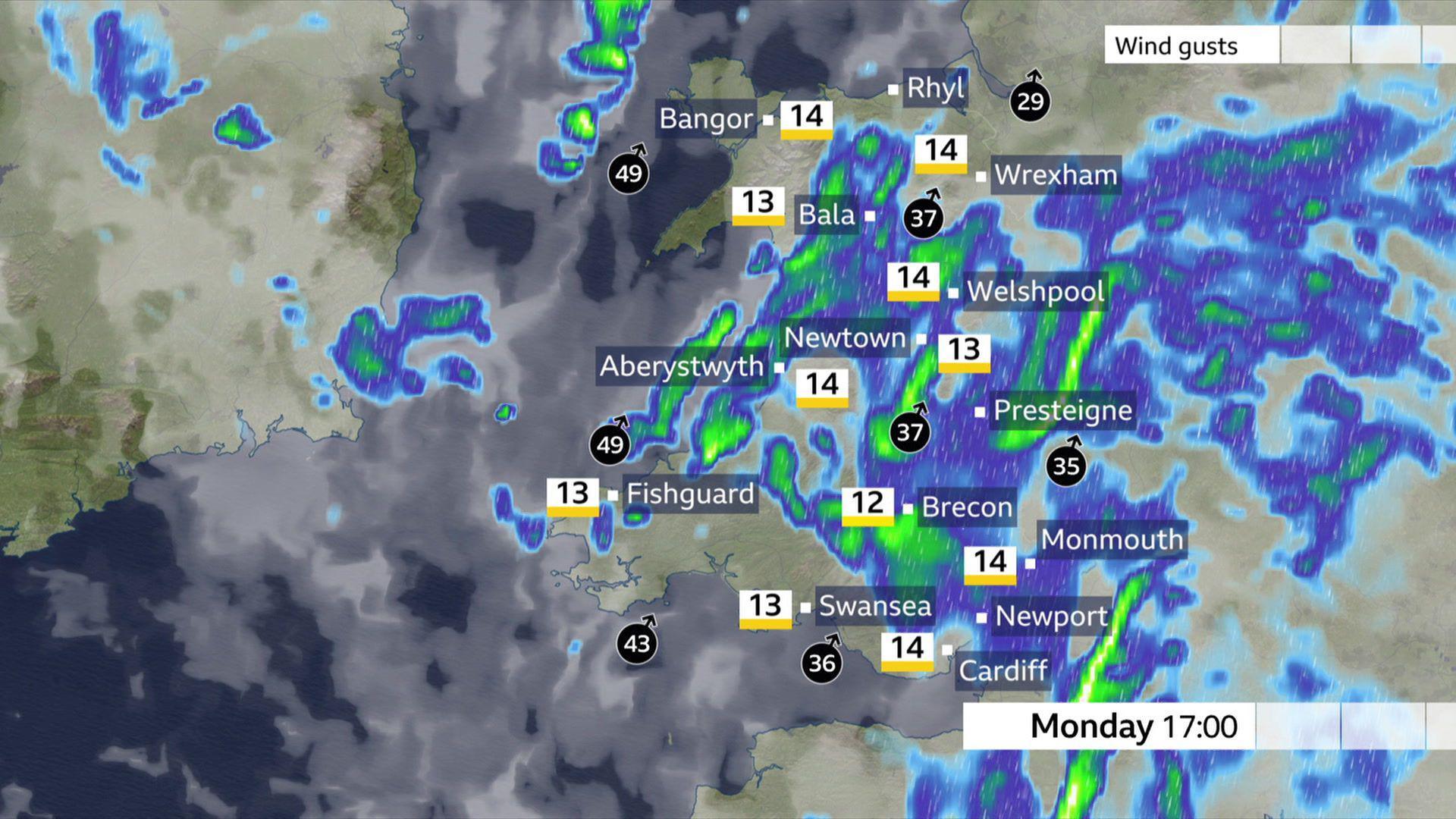 Amber weather warning for Wales on Monday as flooding 'probable' - BBC News