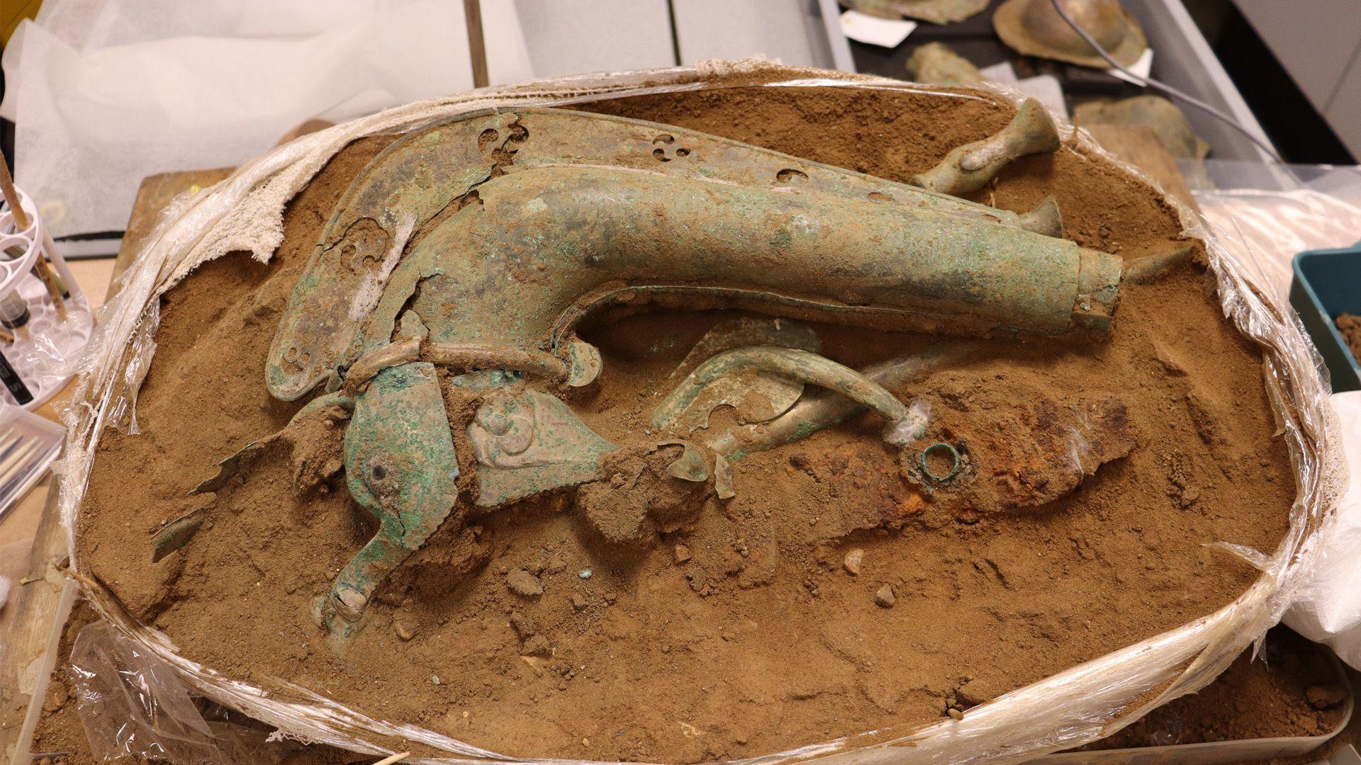 Ancient Iron Age battle trumpet discovered - BBC Newsround