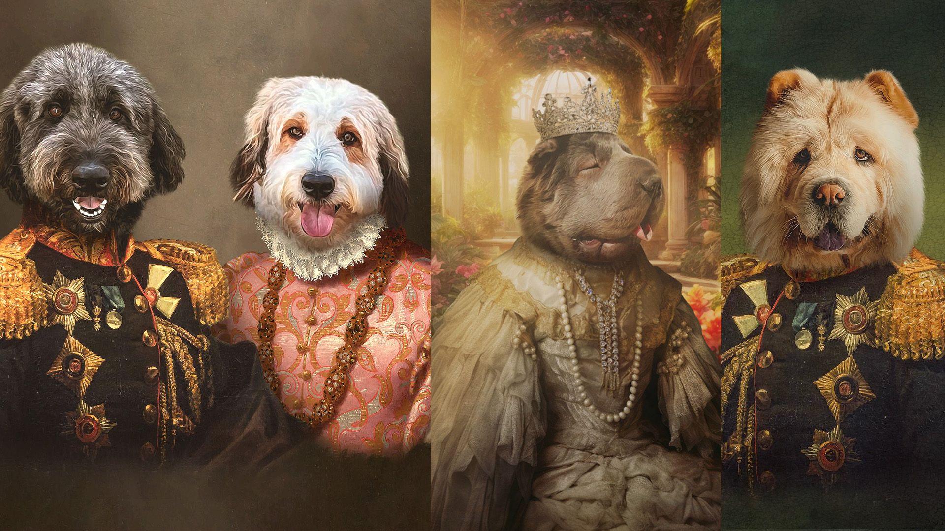 Doting doggy portraits keep England players company - BBC Newsround