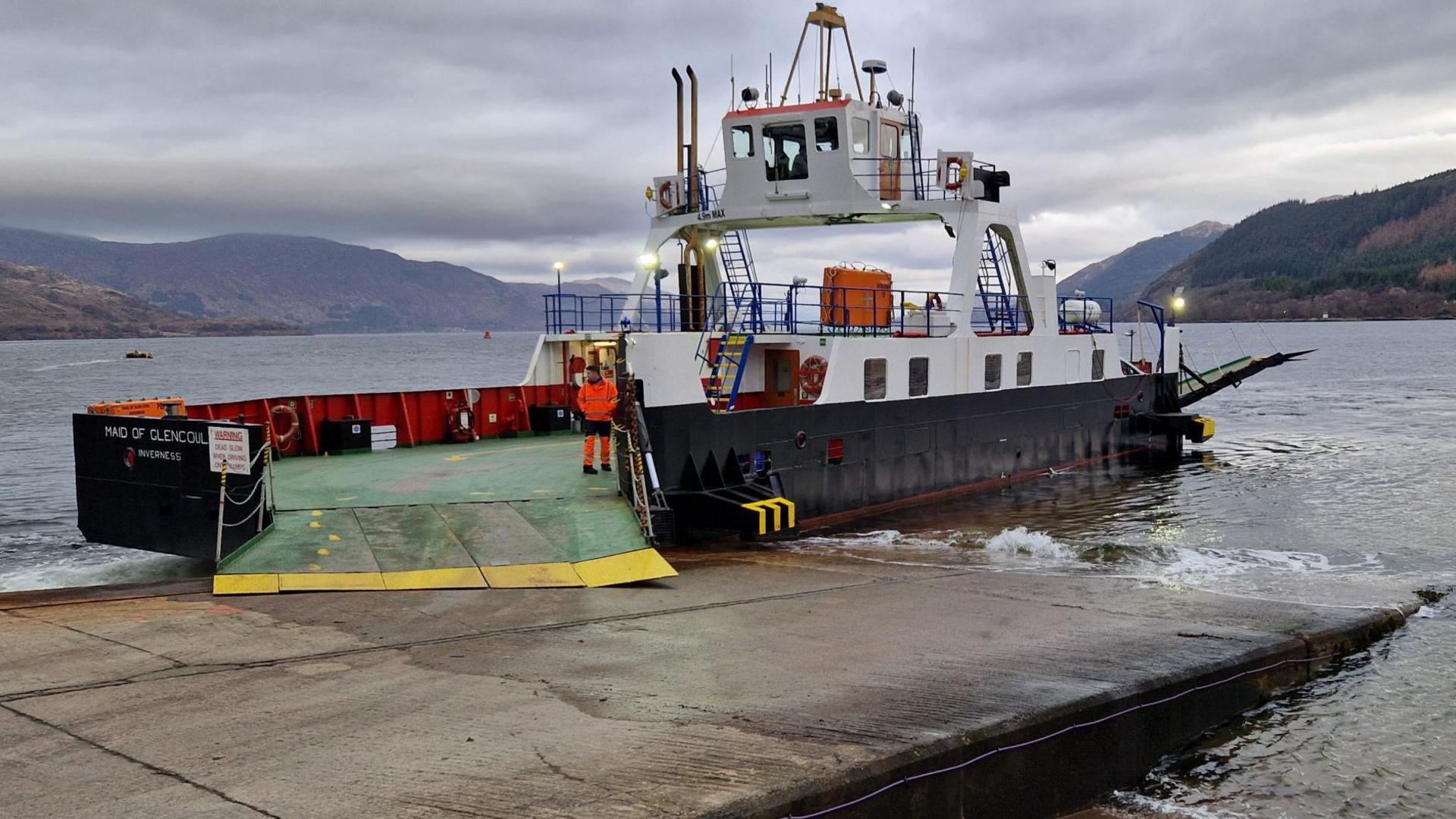 Work begins on Lochaber's Corran Ferry improvement scheme - BBC News