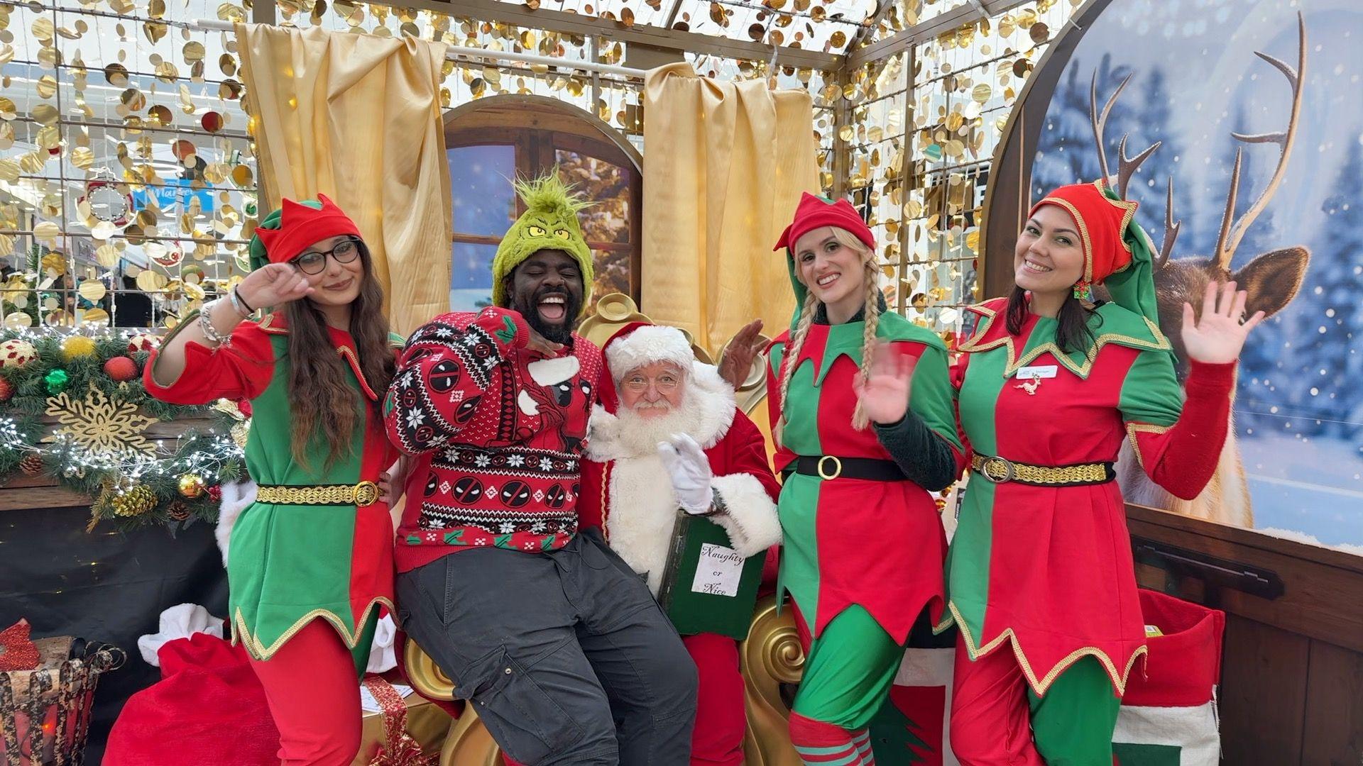 'Our free Knowsley grotto means every child can meet Santa' - BBC News