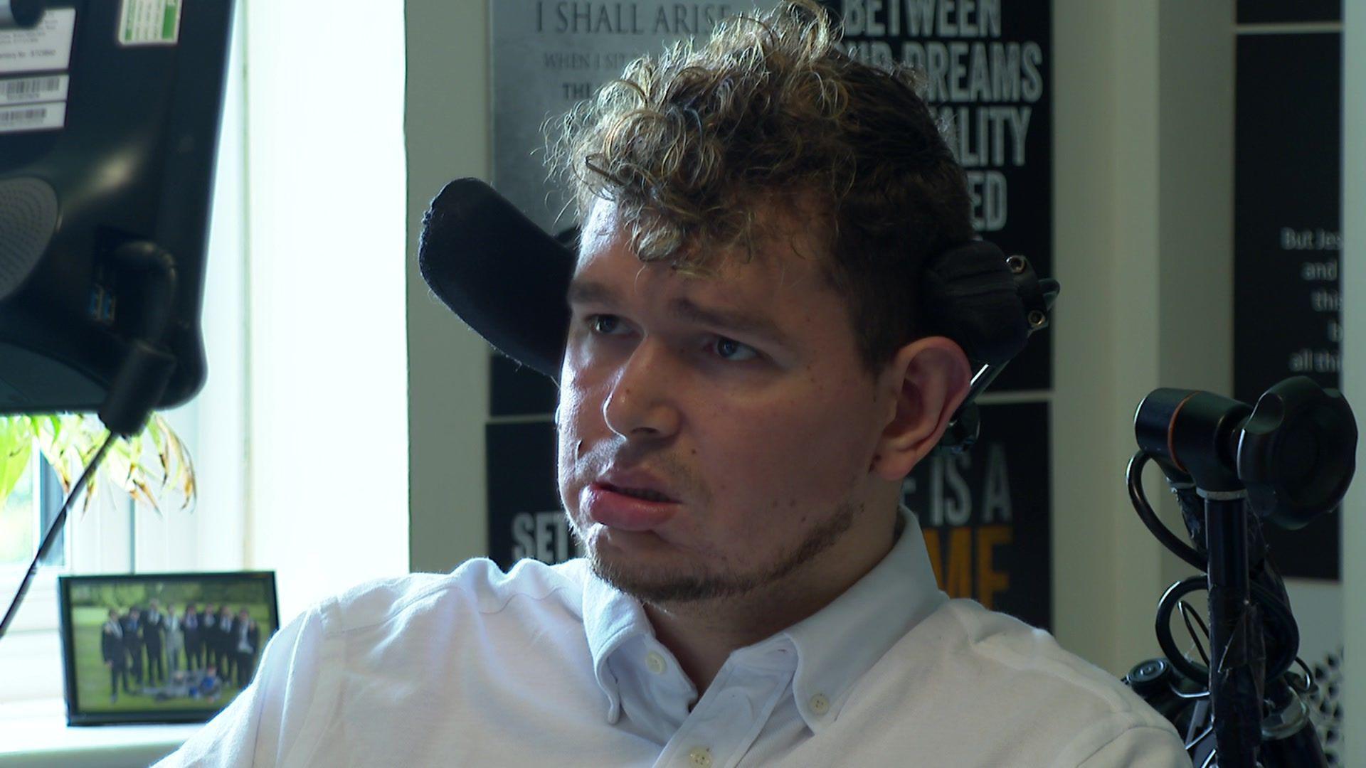 Devon man with locked-in syndrome writes book with eye technology - BBC ...