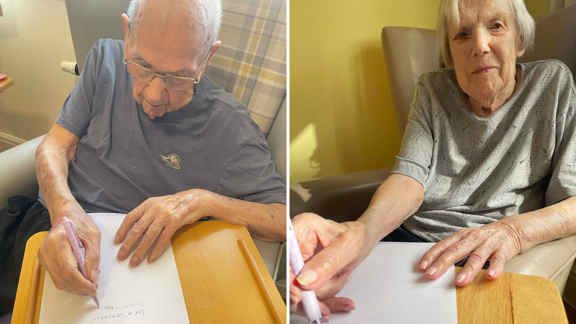 Wisbech care home residents write kindness notes for locals - BBC News