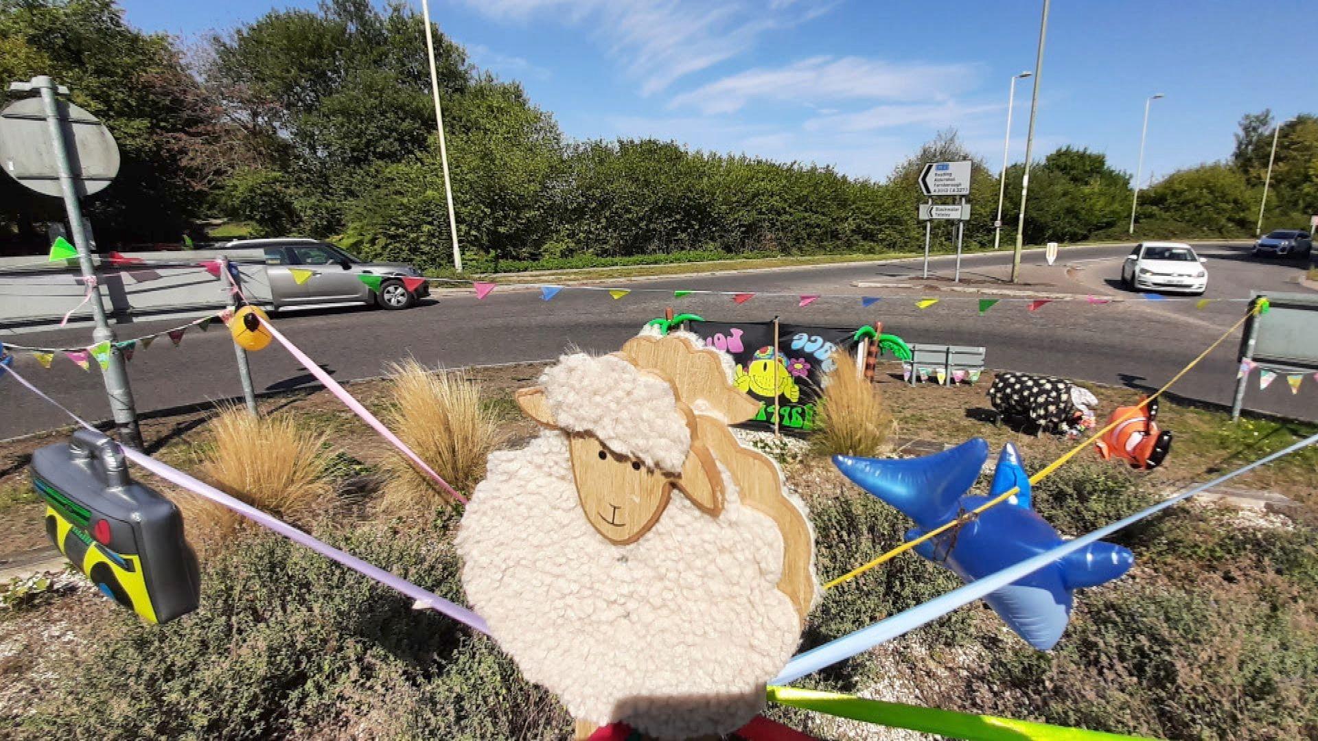 Sheepish junction wins Roundabout of The Year - BBC News