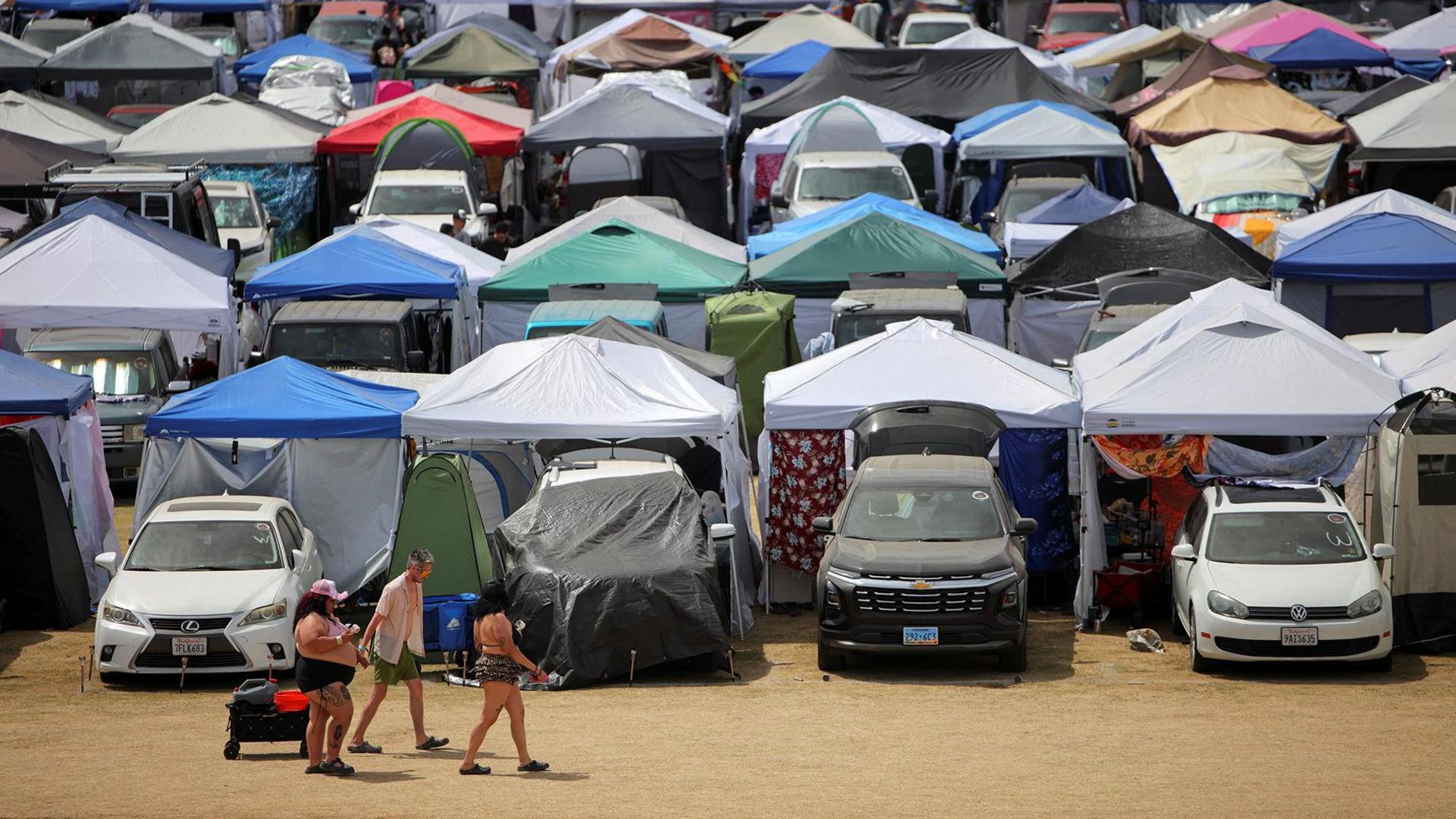 Coachella car campers are turning tents fancy - not all Brits are happy ...