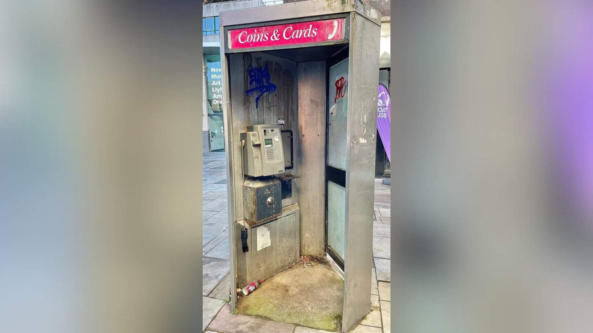 Newport's 'dirty' phone boxes should be replaced by digital hubs - BBC News
