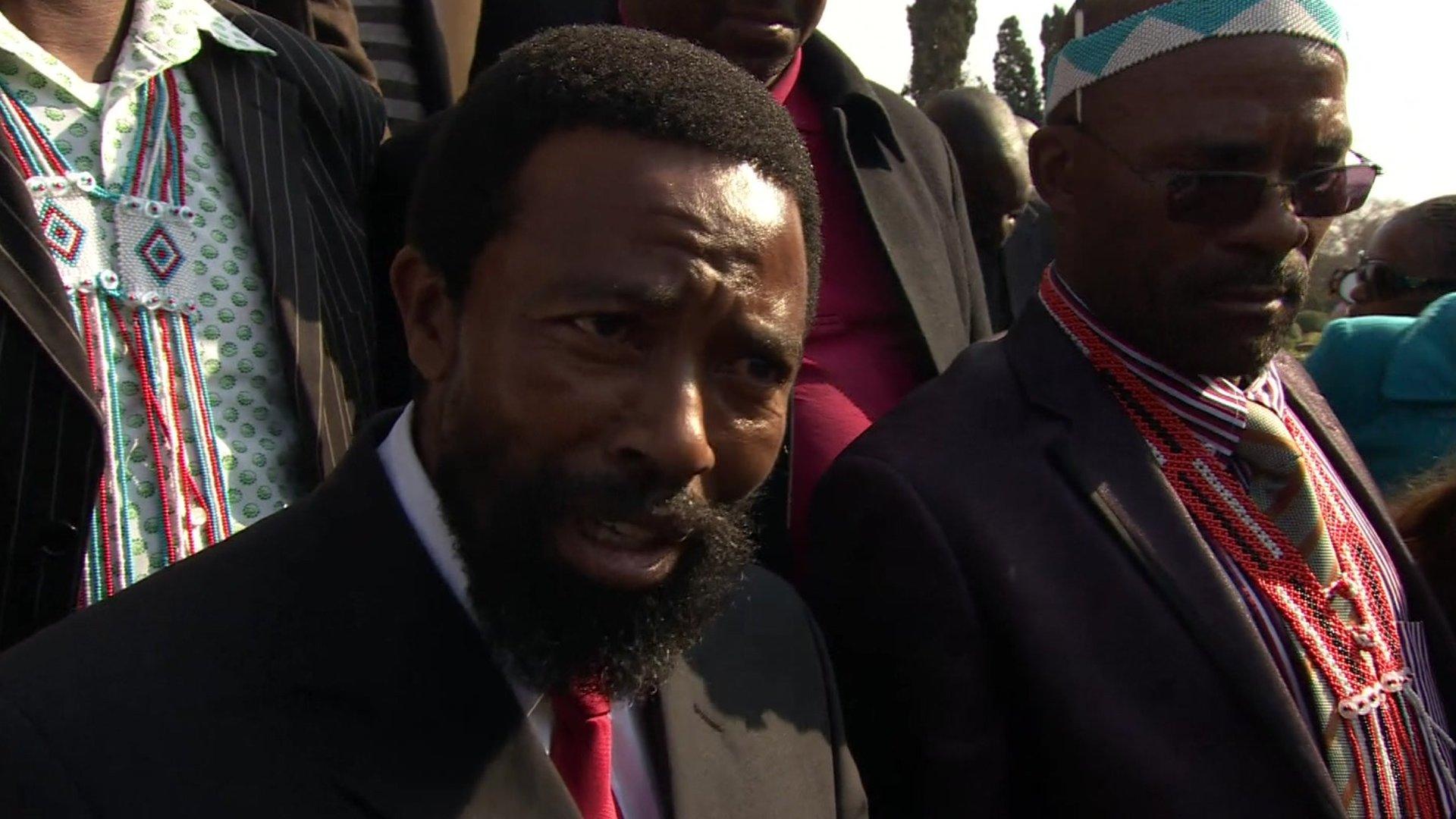 SA's Thembu King Dalindyebo defects from ANC to DA - BBC News