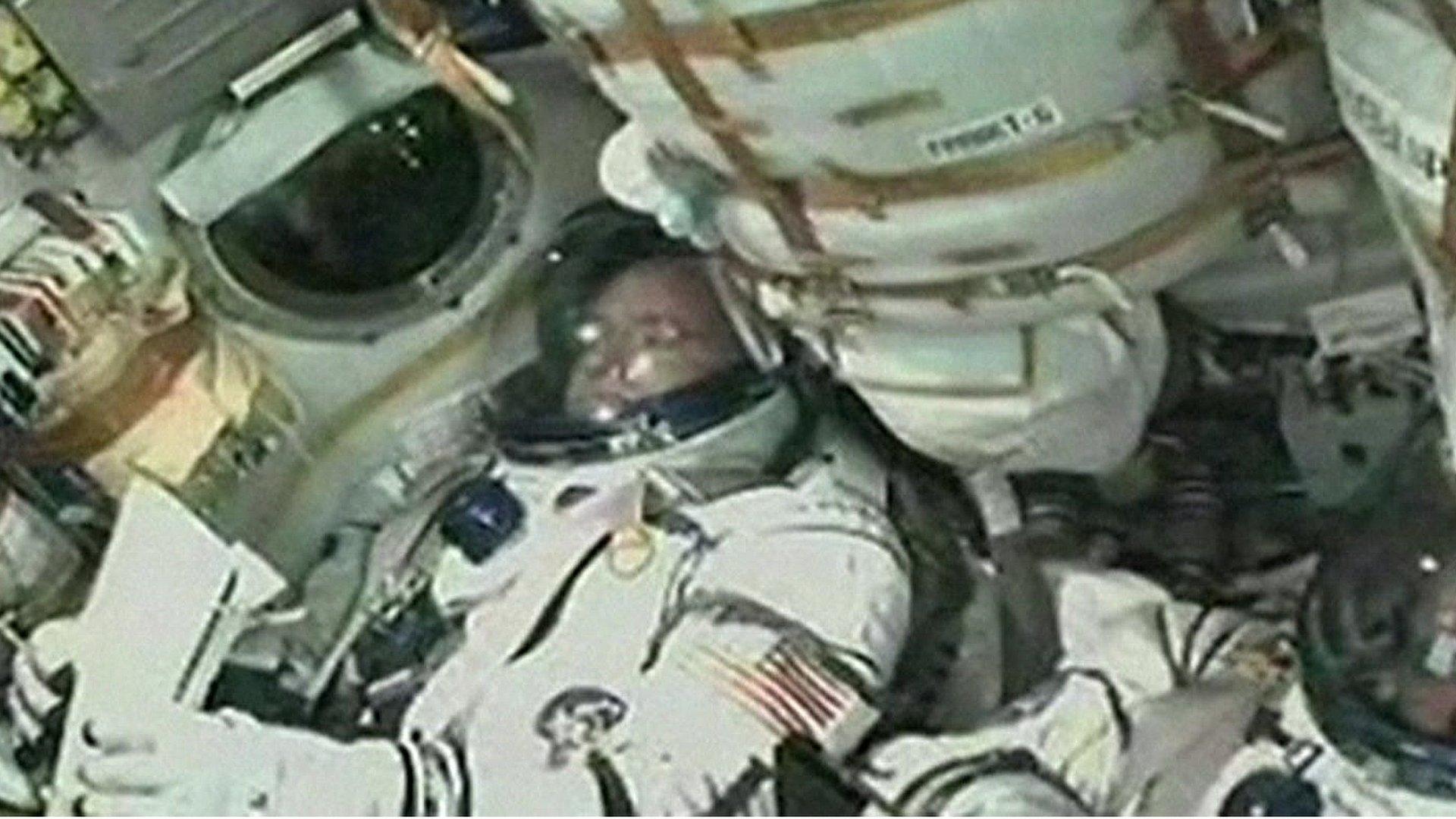 Astronauts dock at the International Space Station - BBC News