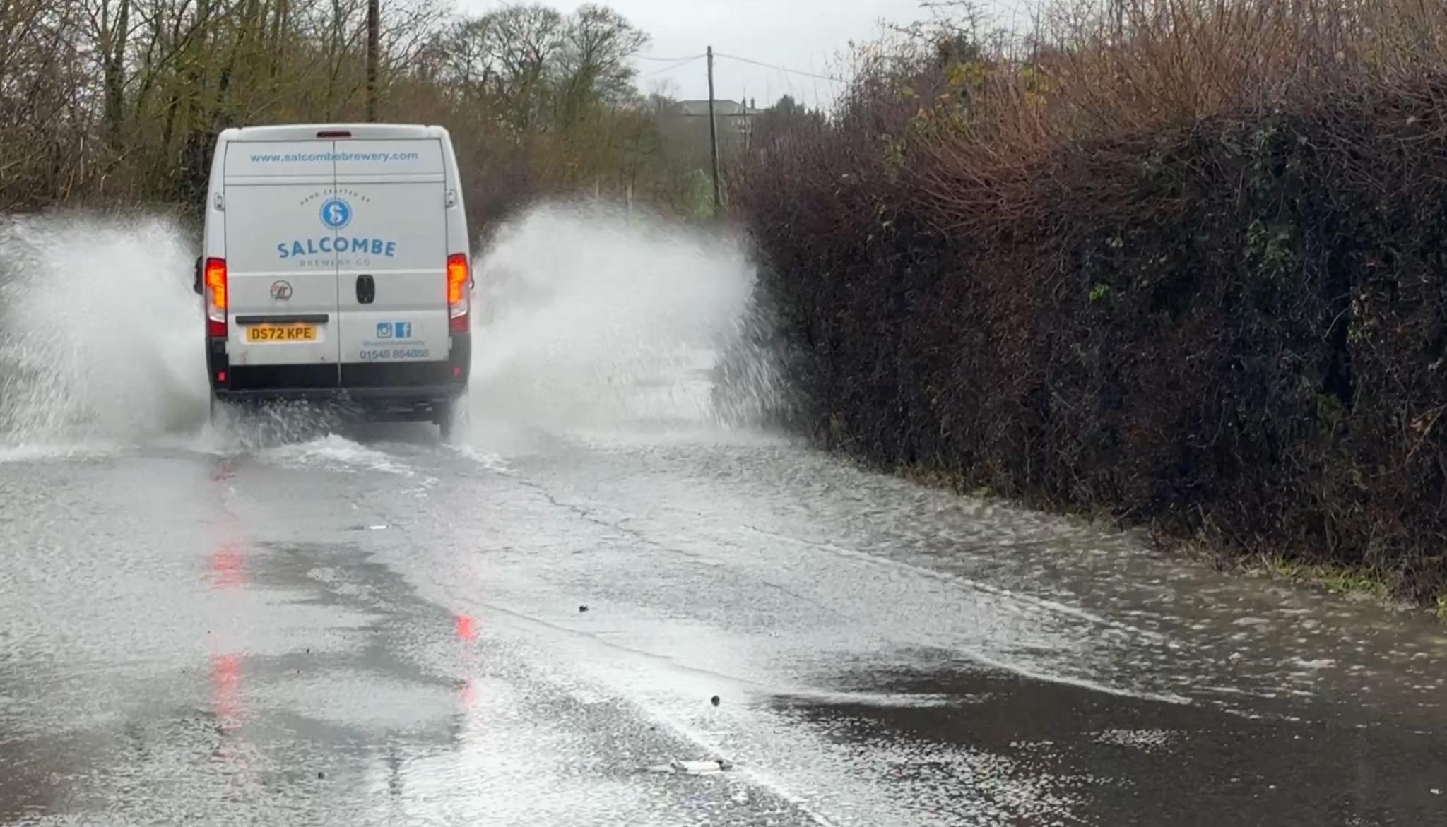 Drivers rescued as Storm Bram leads to flooding and fallen trees - BBC News