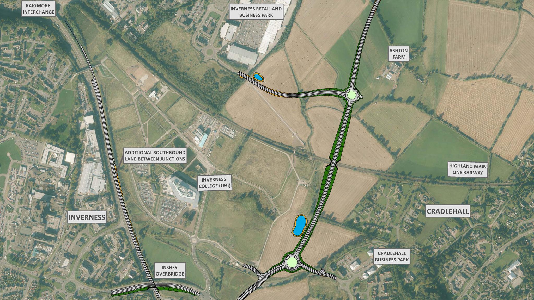 Plans for new link road in Inverness published - BBC News