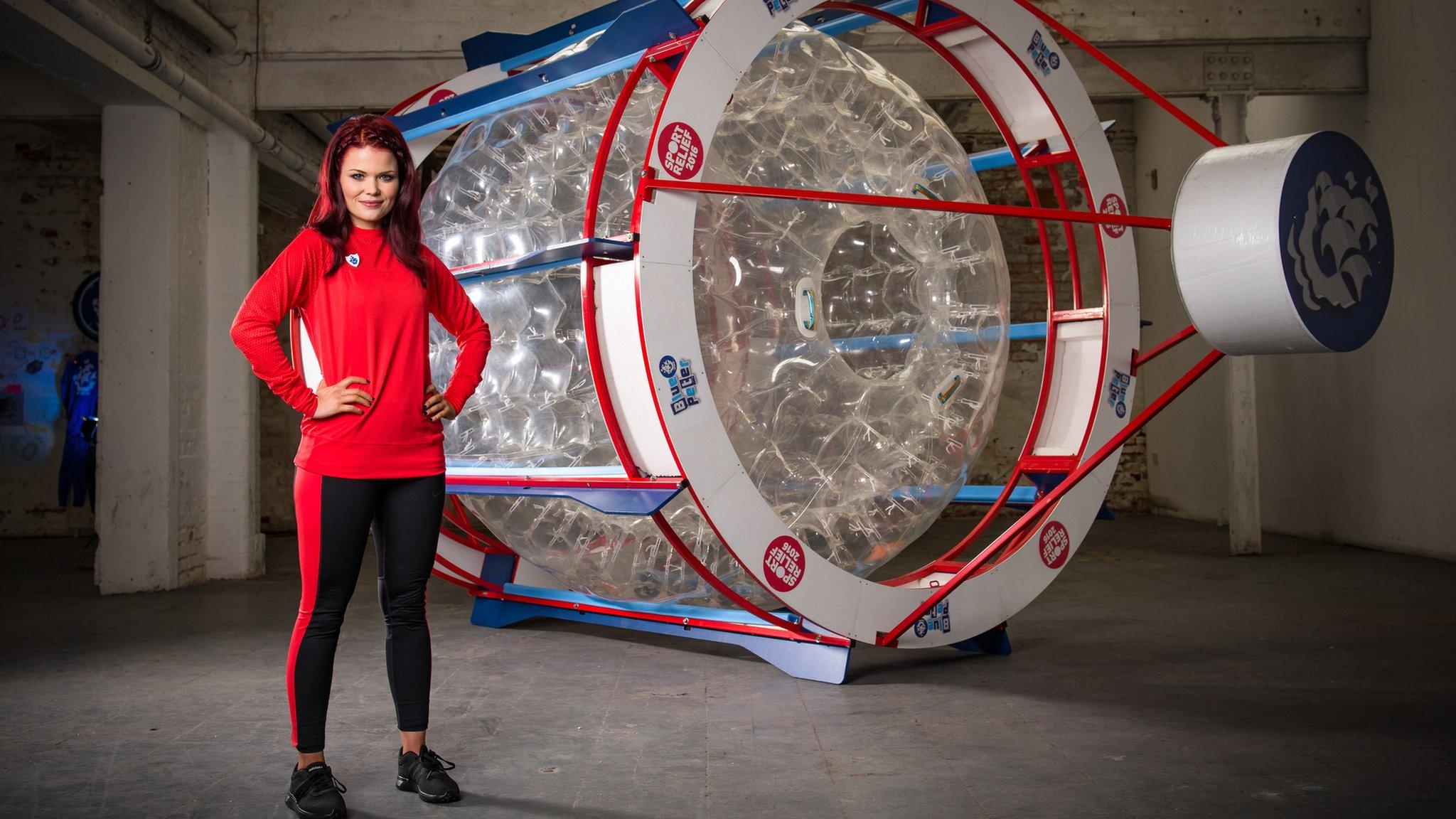 Blue Peter's Lindsey Russell attempts Donaghadee to Portpatrick 'zorb ...