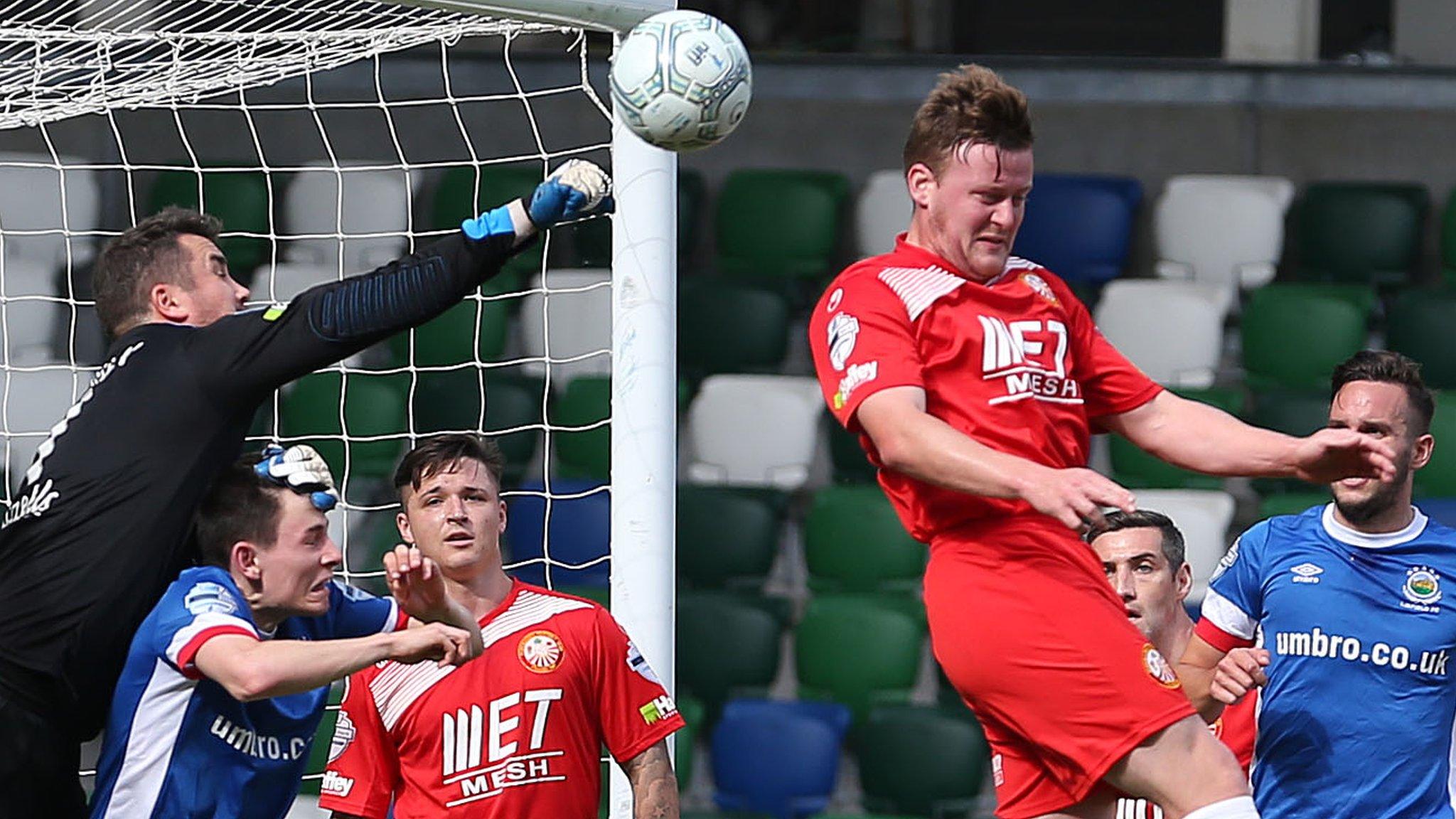 Niall Currie watches Ards game as move to Portadown appears likely ...