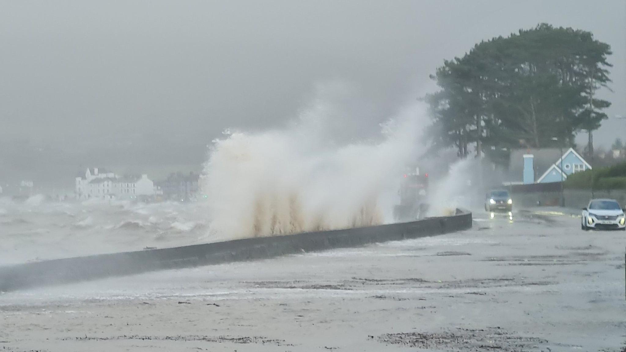 NI weather: Power restored to 'vast majority' after Storm Bram - BBC News