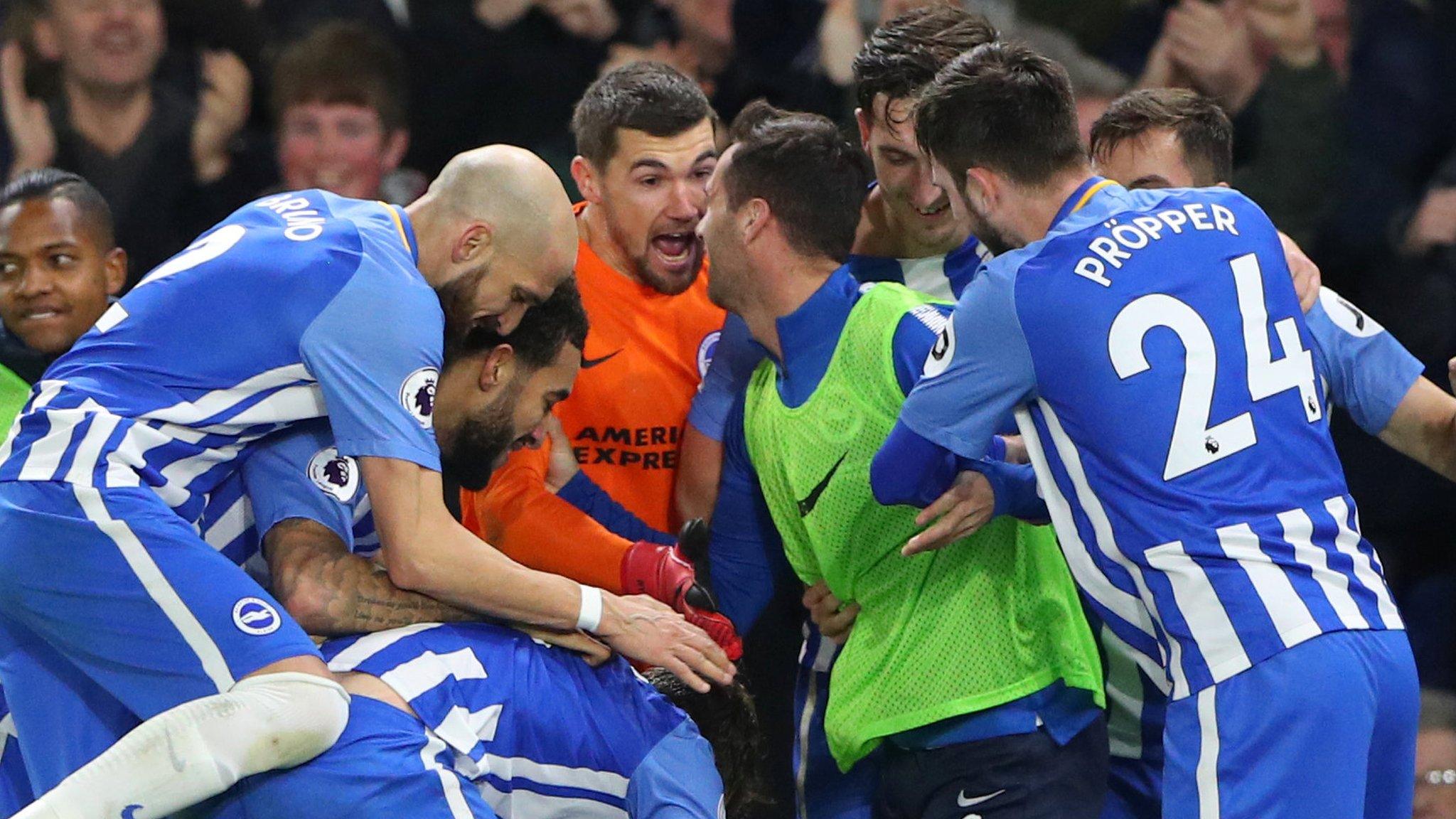 Brighton losses increase in season club reach Premier League - BBC Sport