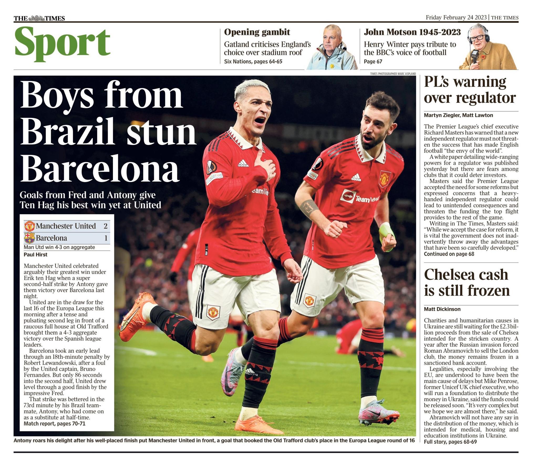 Friday's back pages - BBC Sport