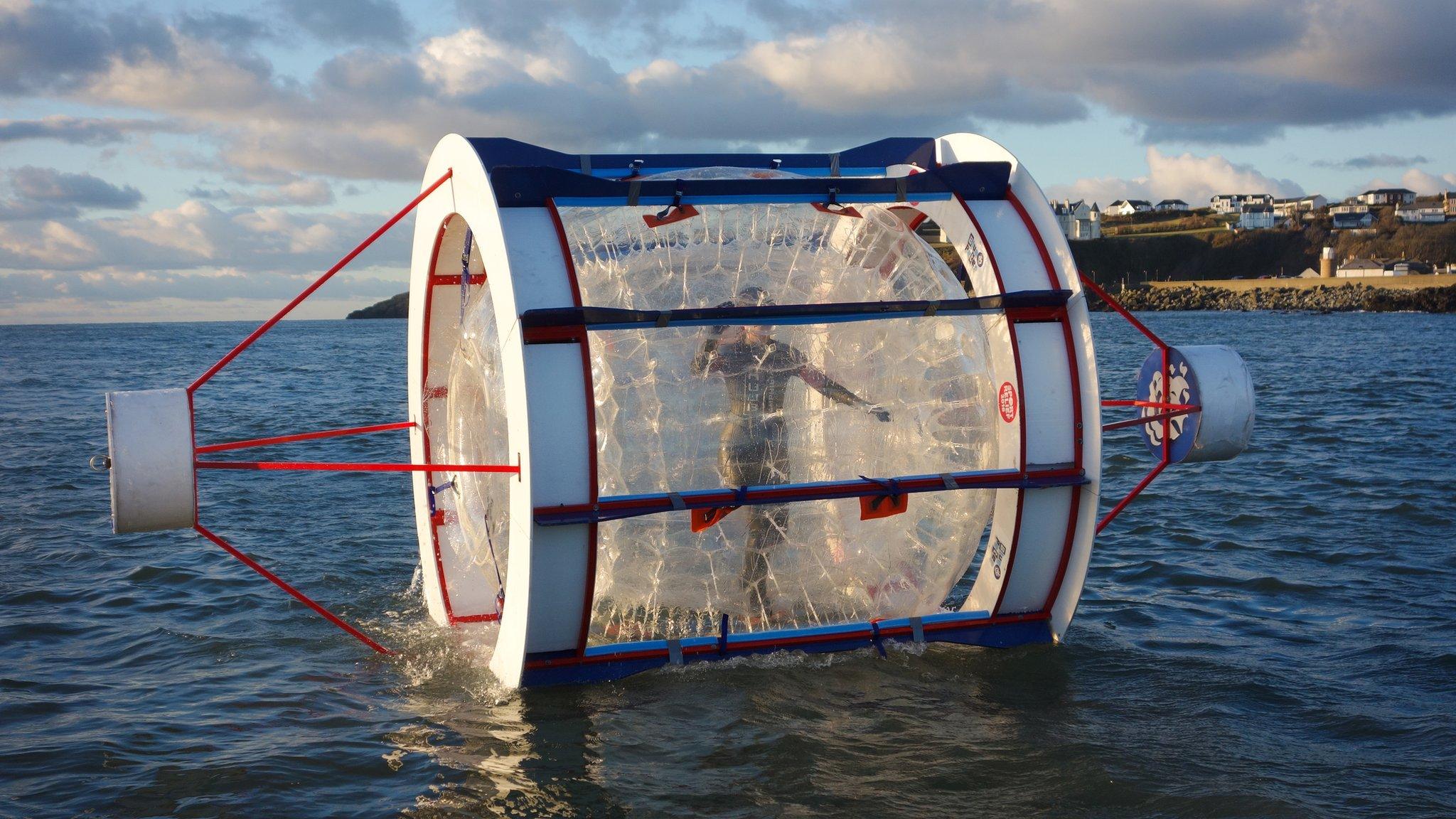 Blue Peter's Lindsey Russell attempts Donaghadee to Portpatrick 'zorb ...