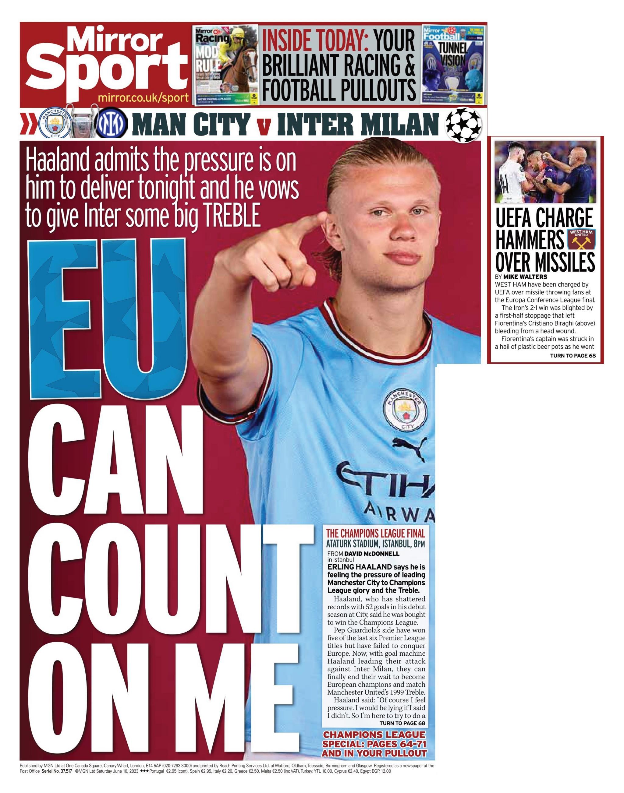 Saturday's back pages - BBC Sport