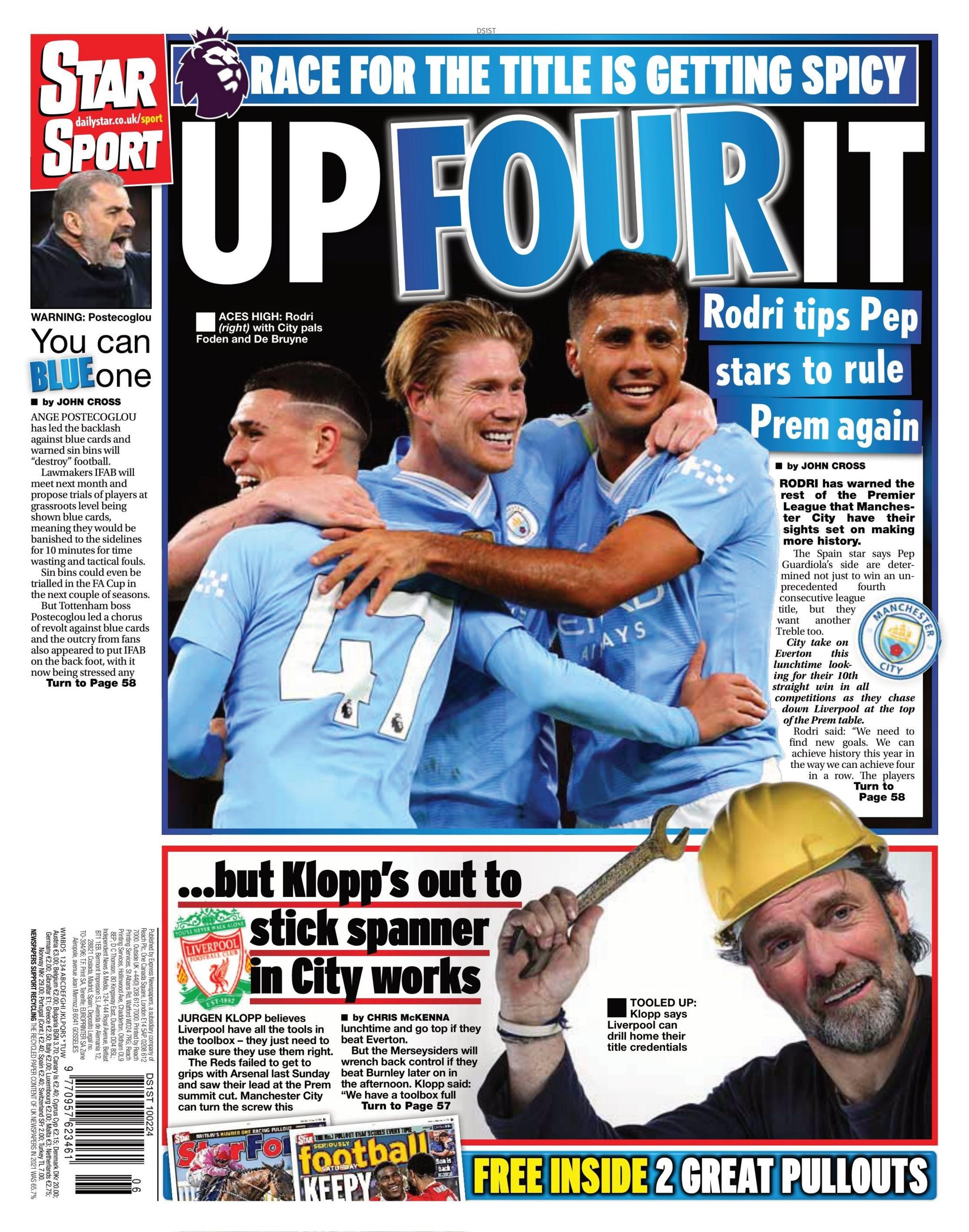 Saturday's back pages - BBC Sport
