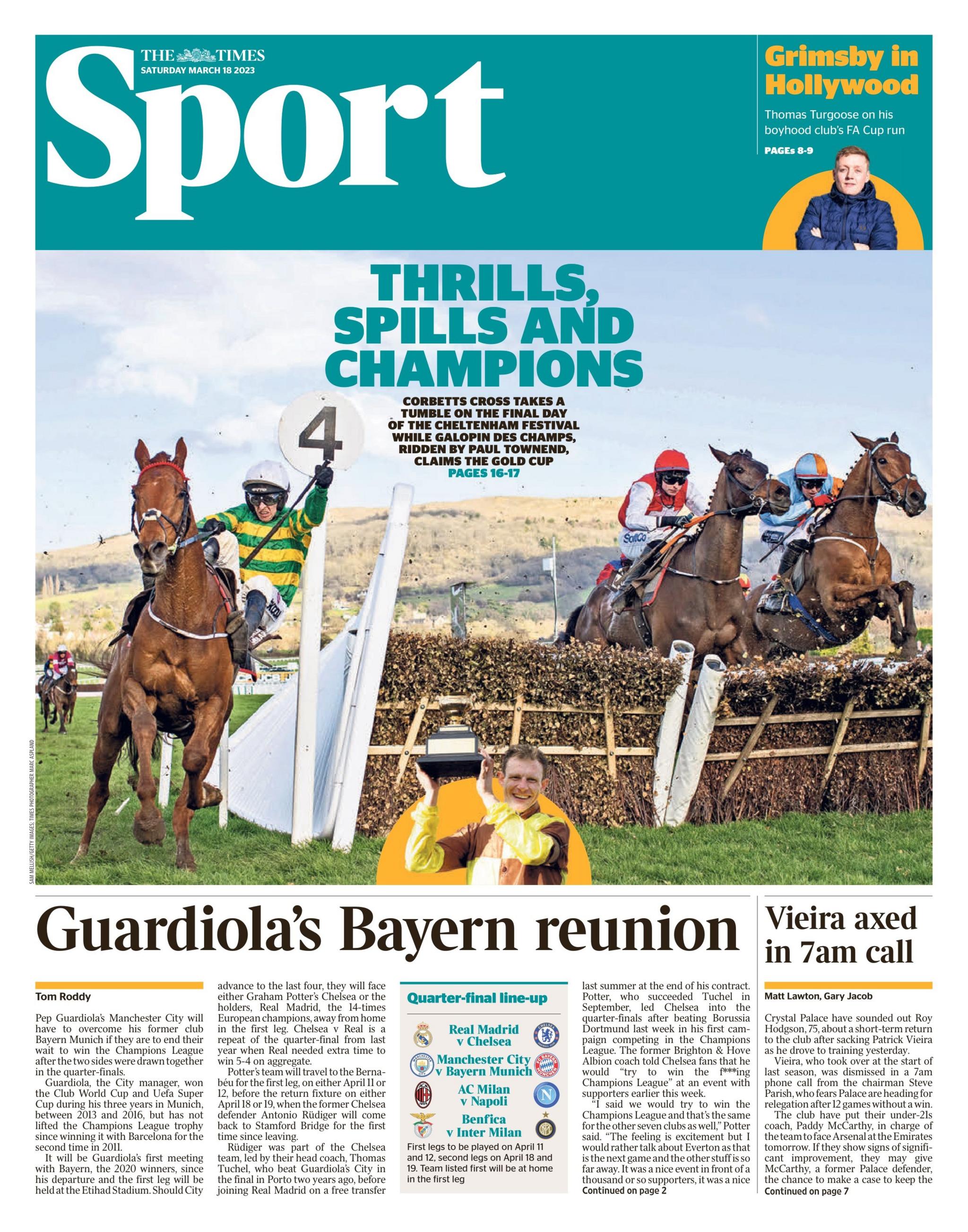 Saturday's back pages - BBC Sport