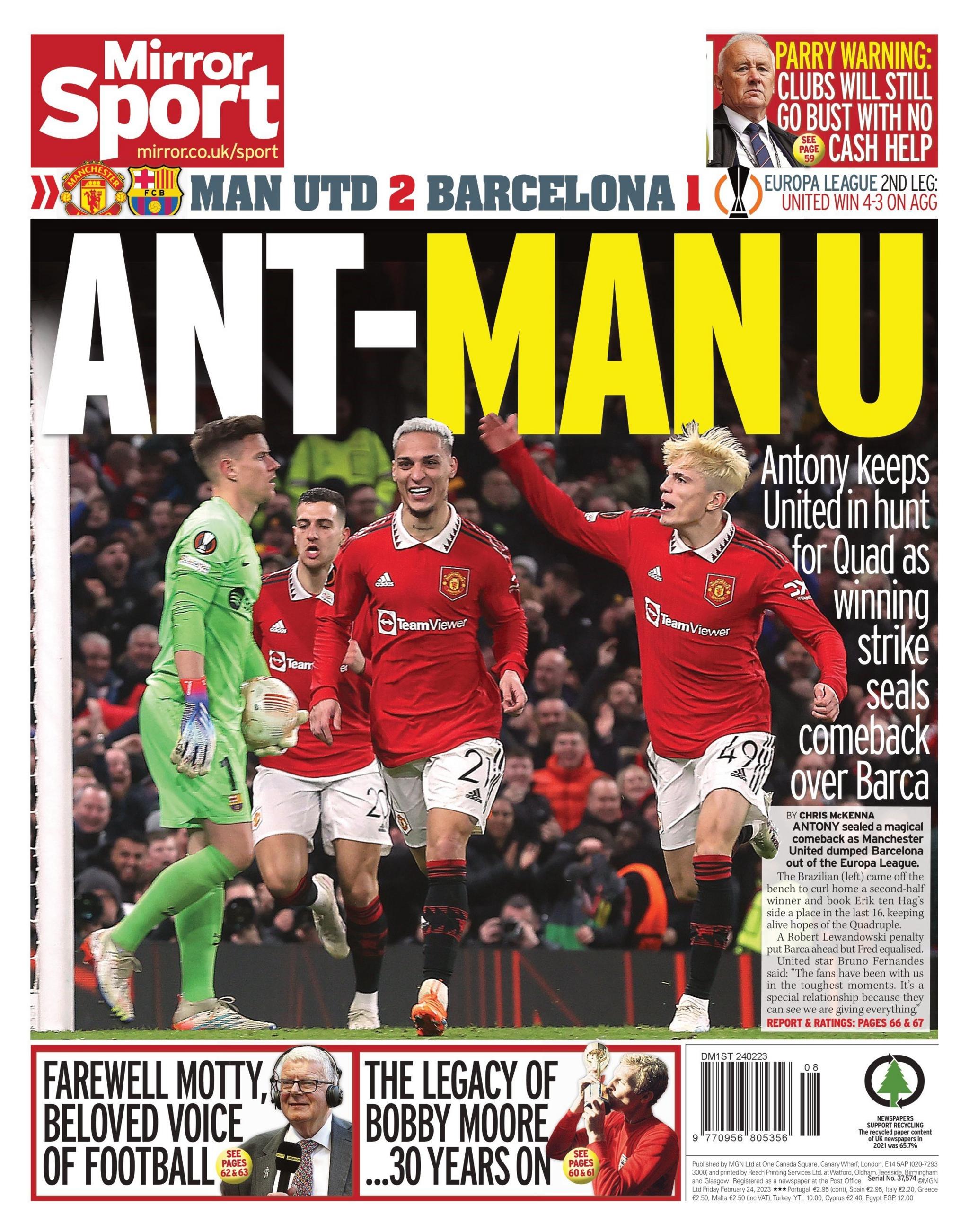 Friday's back pages - BBC Sport